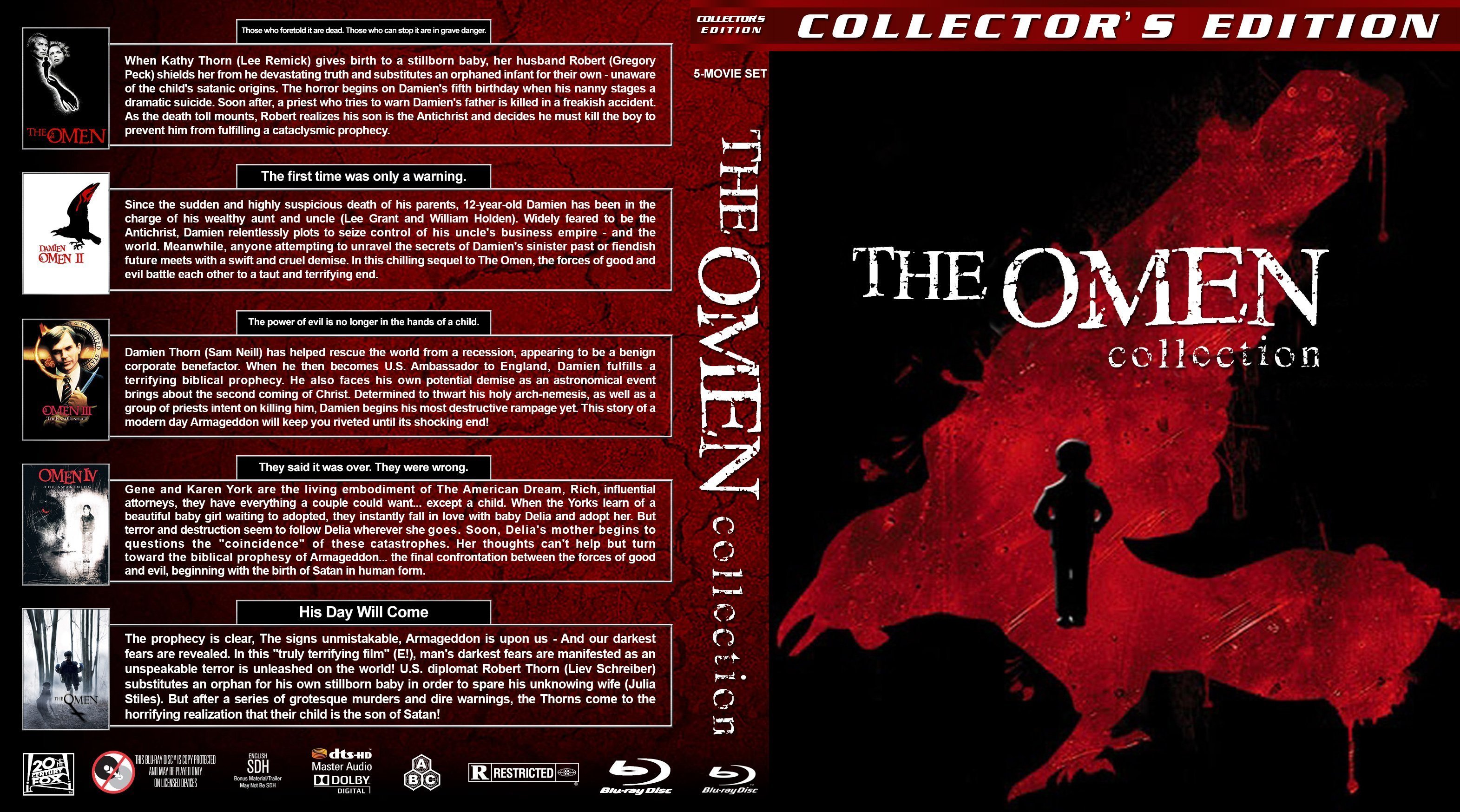 The Omen Collection 5 disc 2008 R1 | Blu-Ray Covers | Cover Century ...