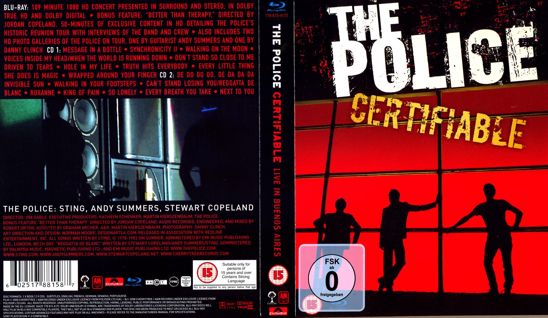 The Police Certifiable LIVE in Buenos Aires 2008 | Blu-Ray Covers ...