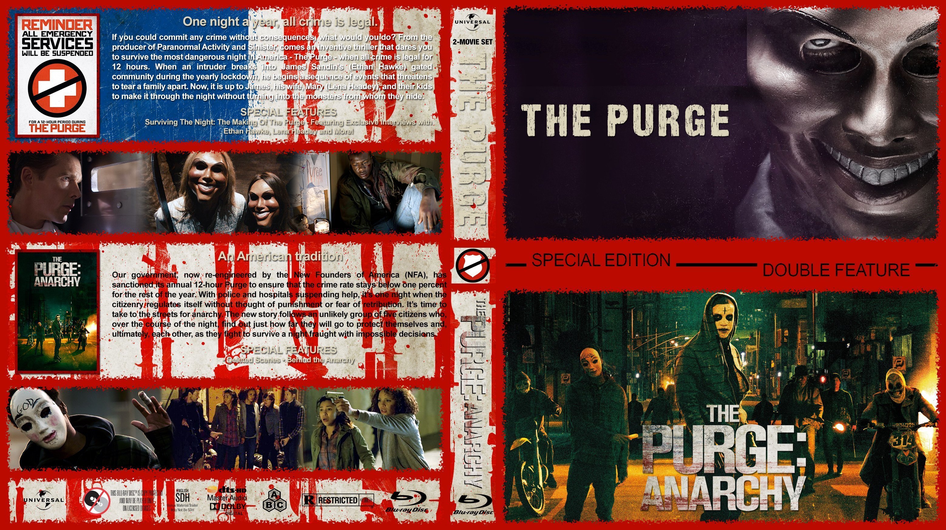 The Purge Double Feature R1 s 1 | Blu-Ray Covers | Cover Century | Over ...