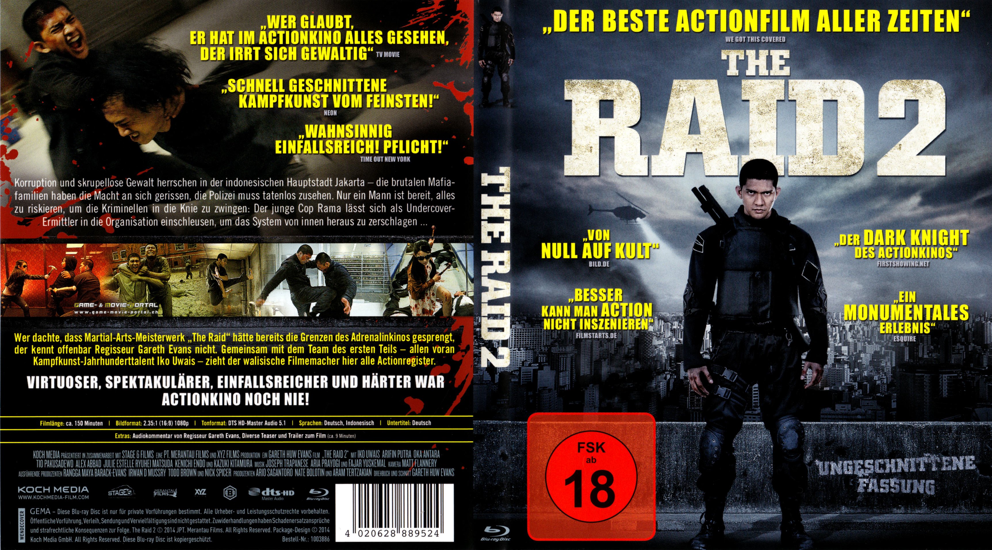 The Raid 2 UNCUT | Blu-Ray Covers | Cover Century | Over 1.000.000 ...