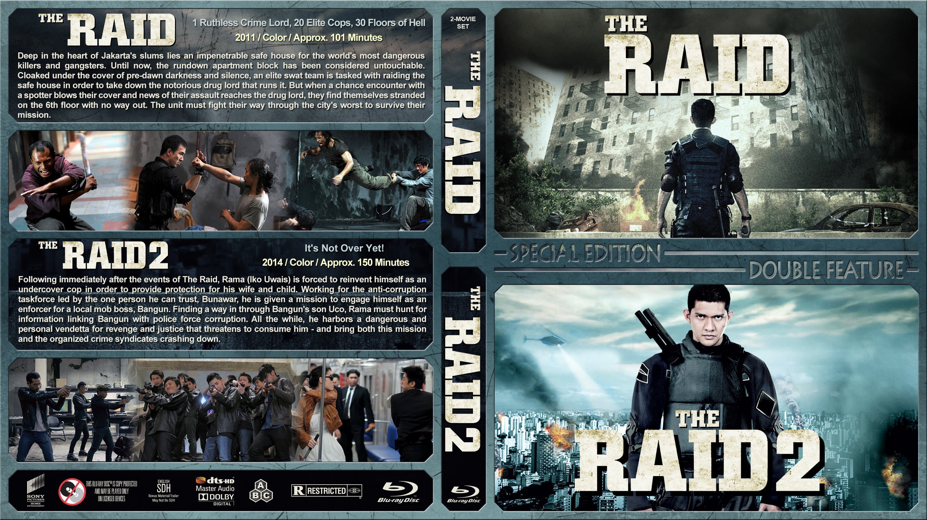 The Raid Double Feature 2011 R1 s | Blu-Ray Covers | Cover Century ...