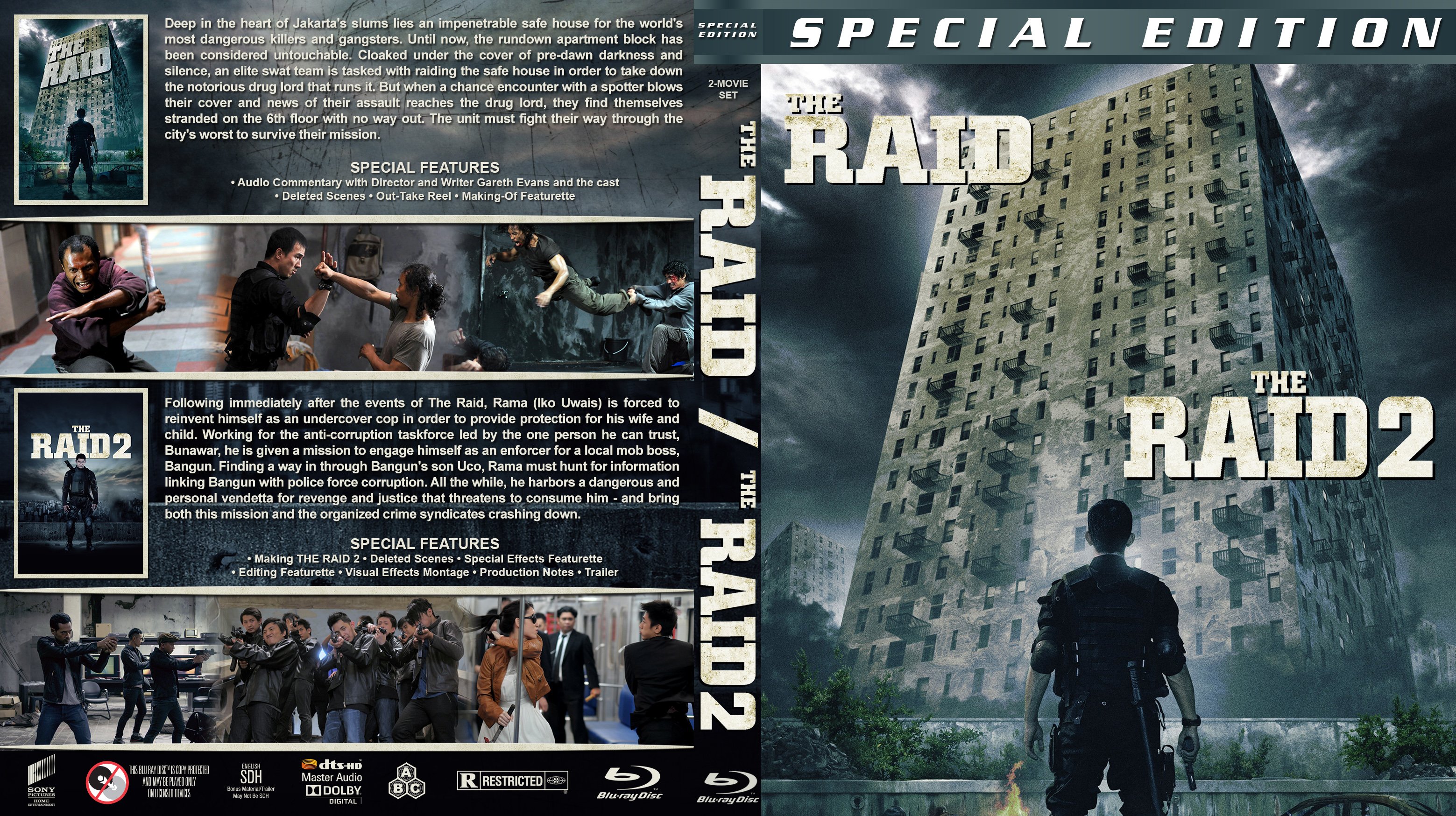 The Raid Double Feature 2011 R1 s 1 | Blu-Ray Covers | Cover Century ...