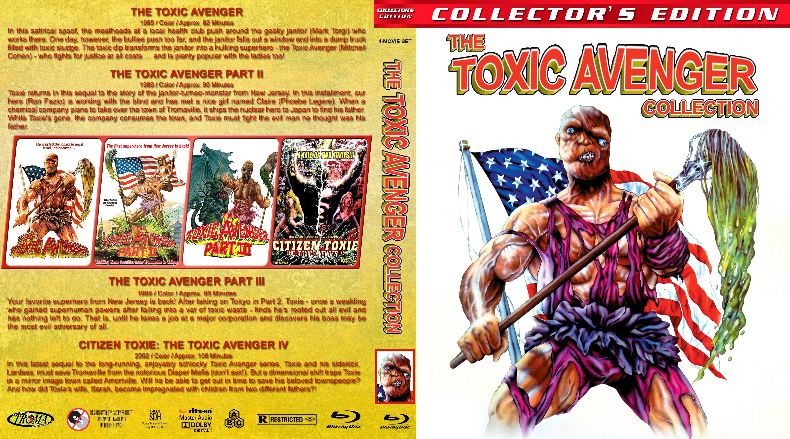 The Toxic Avenger Collection 1985 2002 R1 s 1 | Blu-Ray Covers | Cover ...
