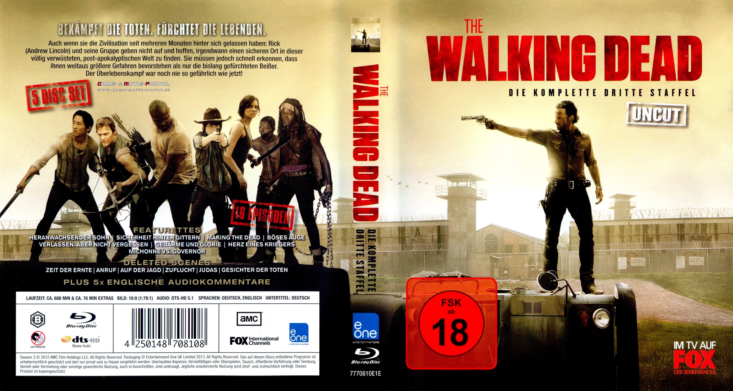 The Walking Dead Season 3 Staffel 3 S03 | Blu-Ray Covers | Cover ...