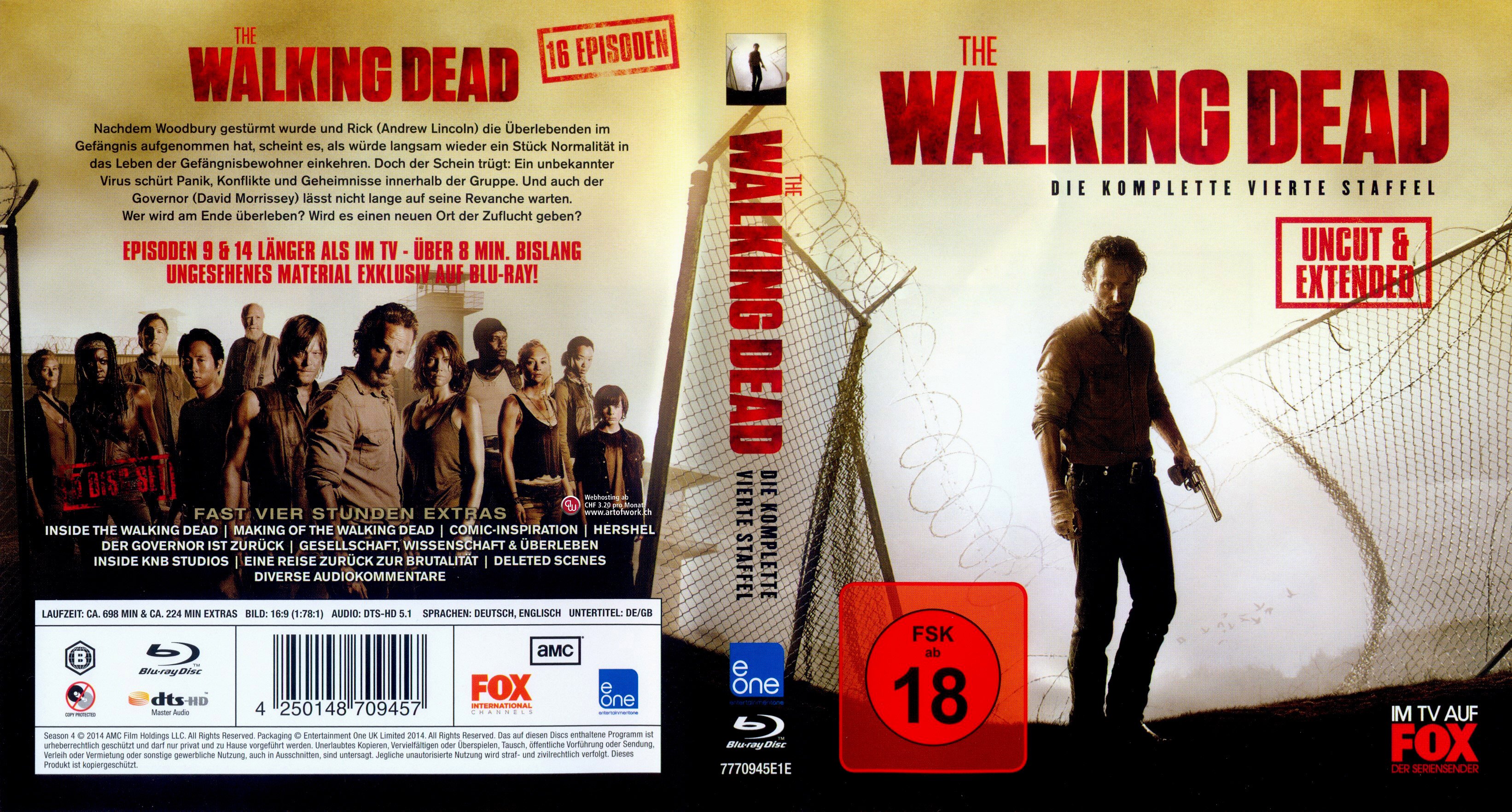 The Walking Dead Season 4 S04 Staffel 4 | Blu-Ray Covers | Cover ...