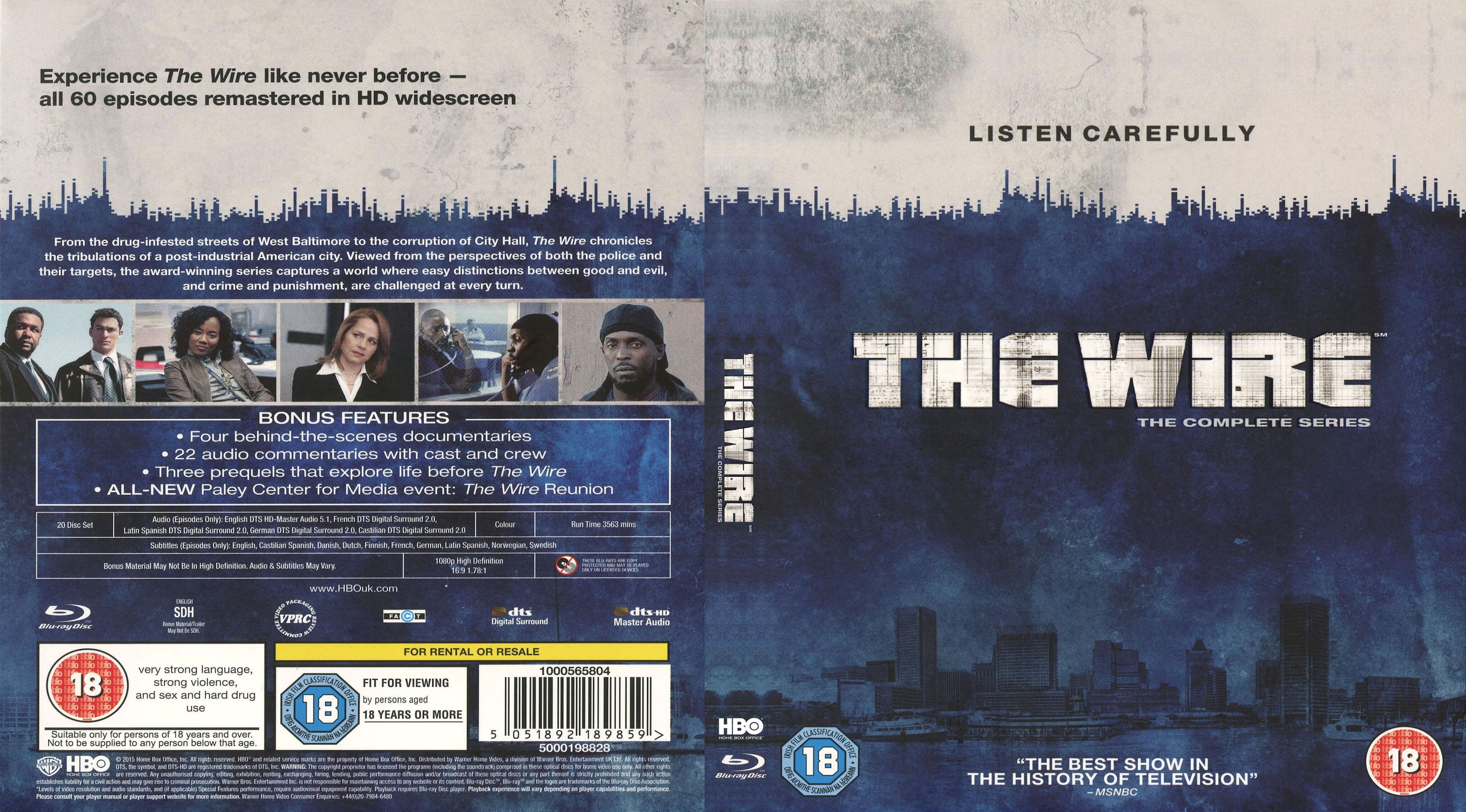 The Wire The Complete Series R2 s 1 | Blu-Ray Covers | Cover Century ...
