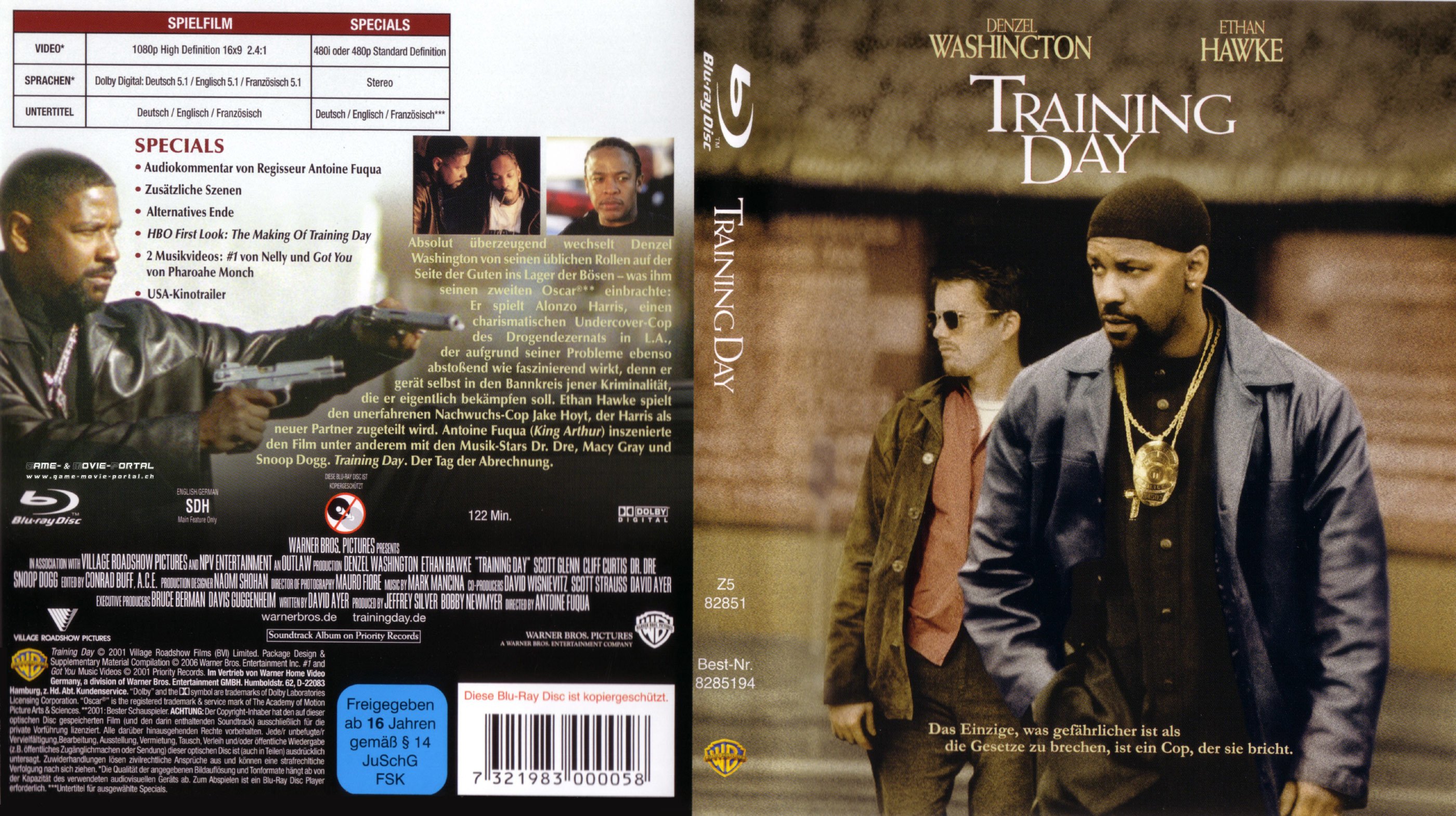 Training Day Antoine Fuqua | Blu-Ray Covers | Cover Century | Over 1. ...
