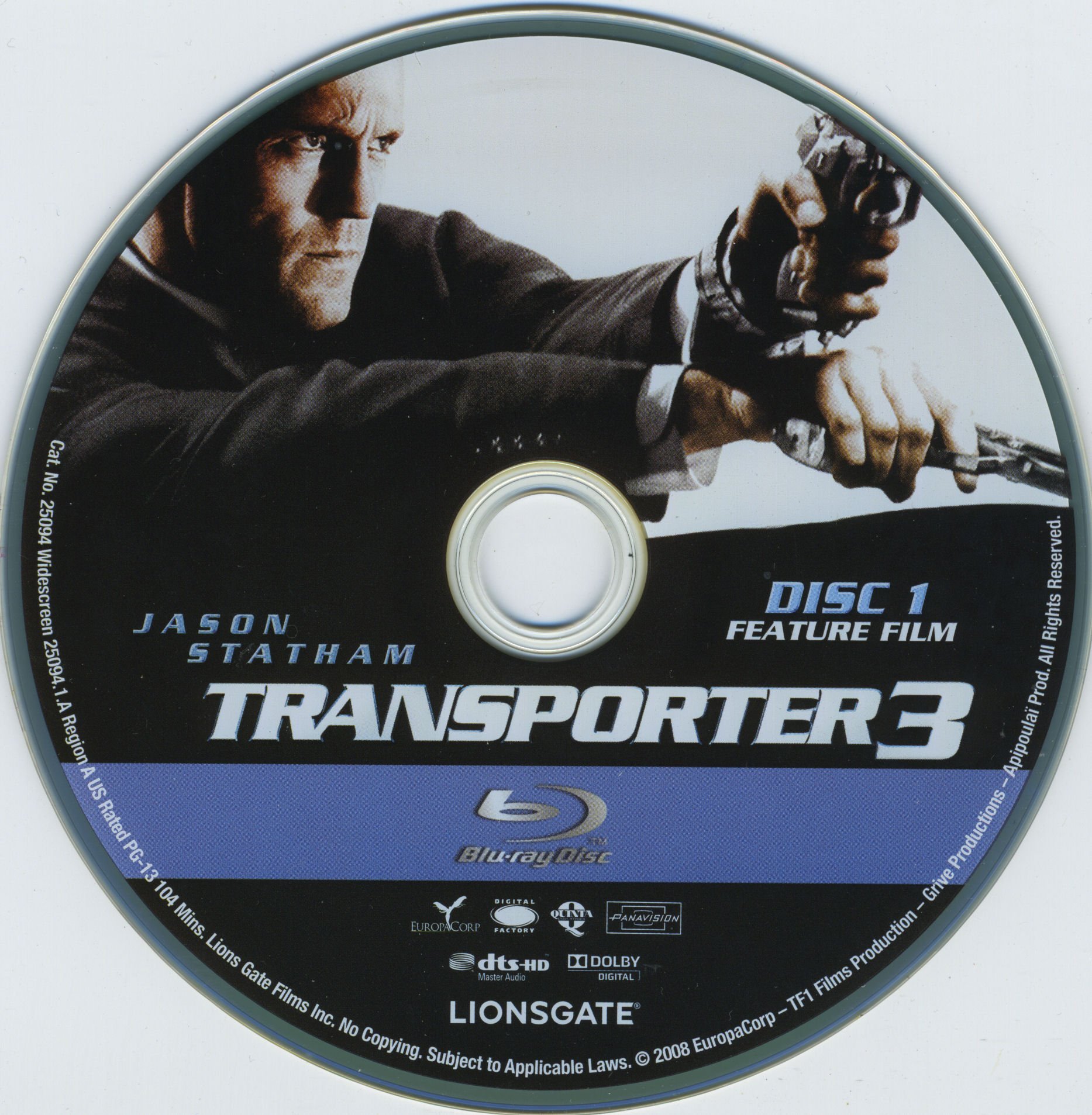 Transporter 3 2008 R1 label label | Blu-Ray Covers | Cover Century ...