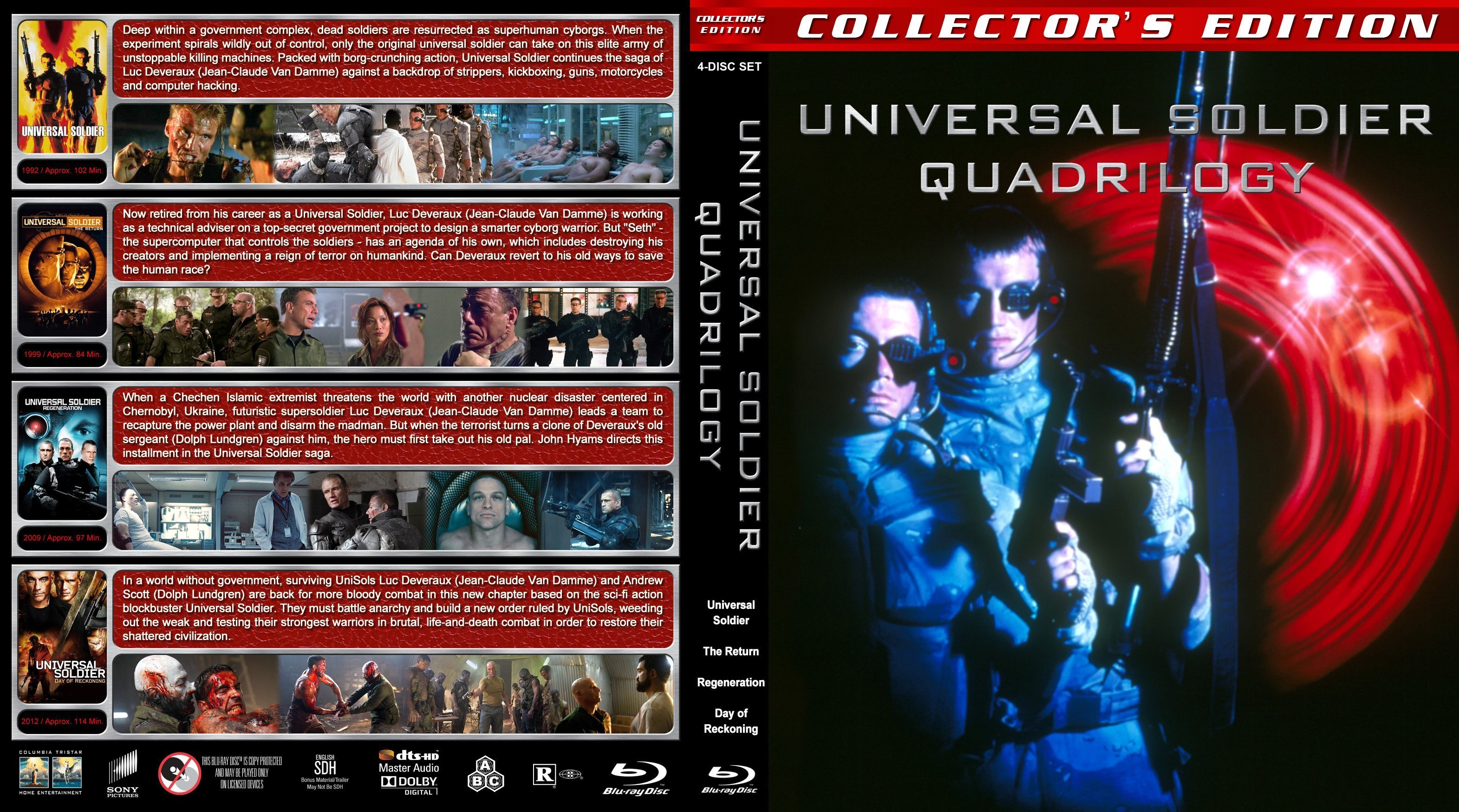 Universal Soldier Quadrilogy 1992 R1 | Blu-Ray Covers | Cover Century ...
