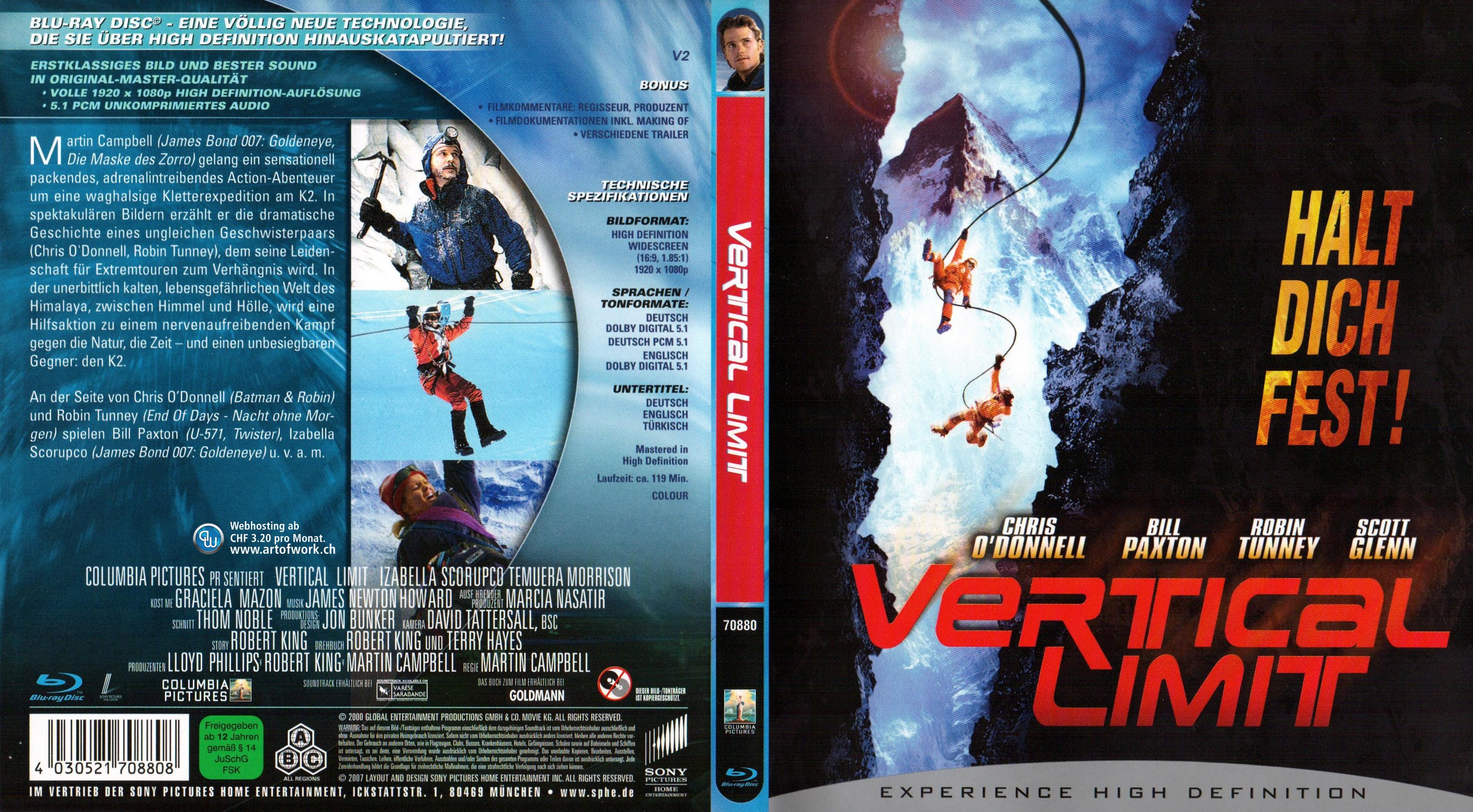 Vertical Limit Blu ray | Blu-Ray Covers | Cover Century | Over 1.000. ...
