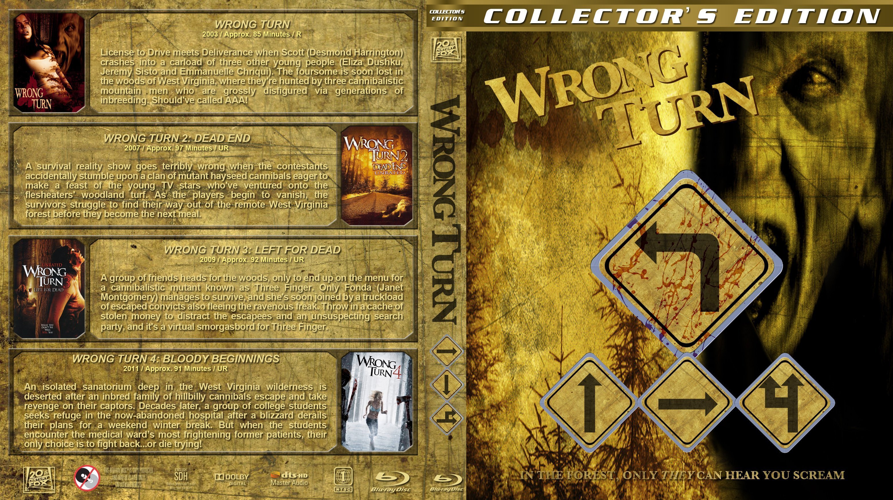 Wrong Turn 1 4 2003 2011 R1 | Blu-Ray Covers | Cover Century | Over 1. ...