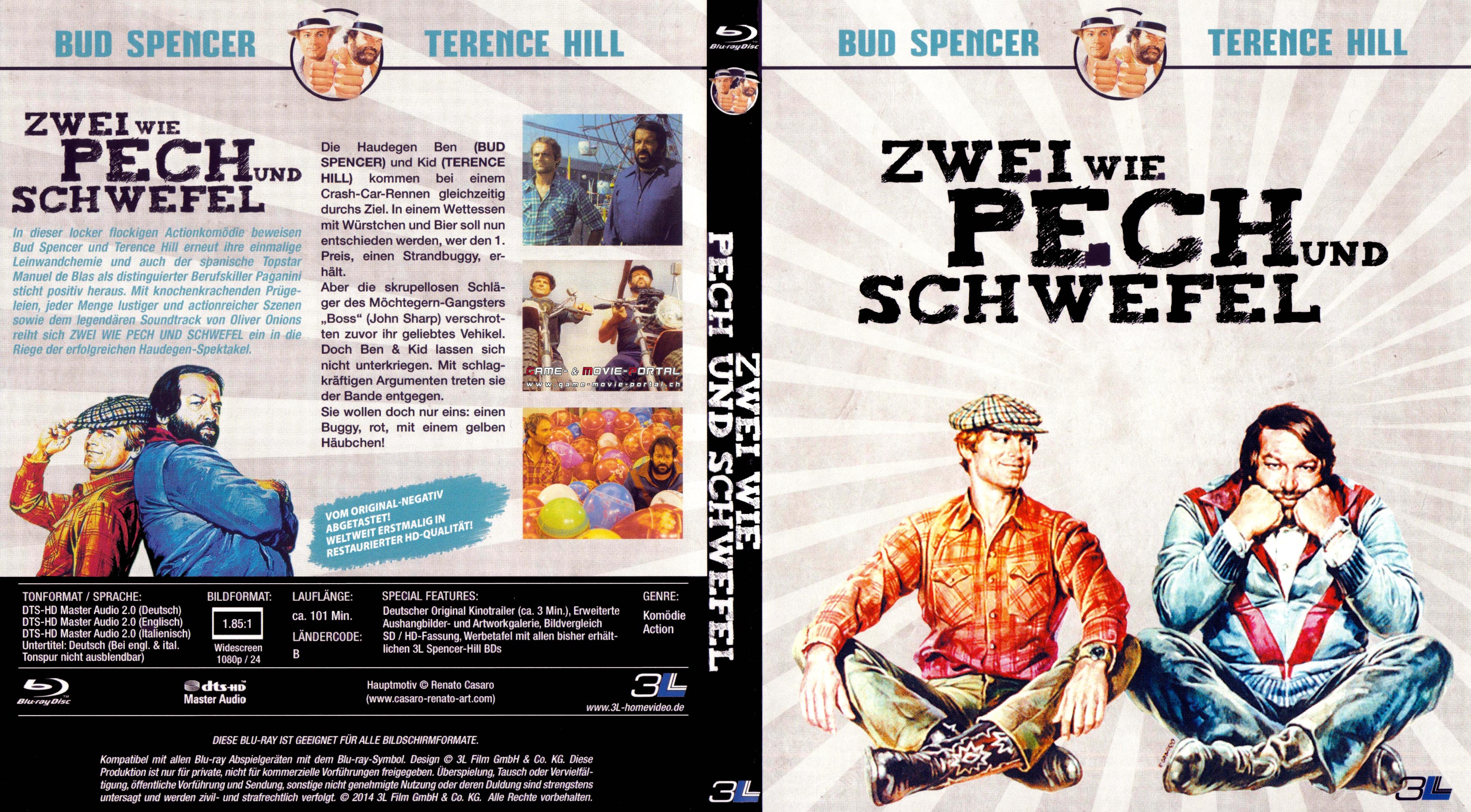 Zwei Wie Pech und Schwefel Terence Hill Bud Spencer | Blu-Ray Covers | Cover Century | Over 1. ...
