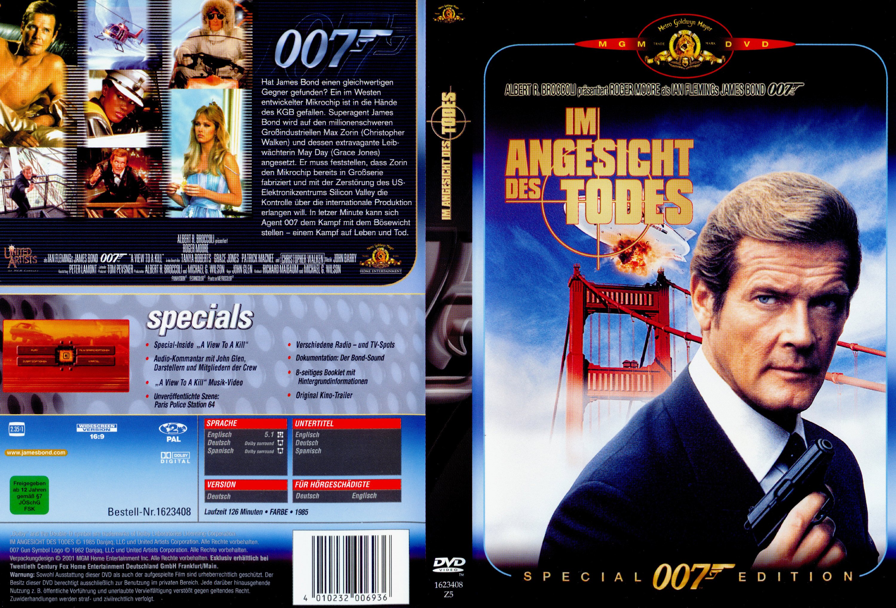 007 James Bond Im Angesicht des Todes | DVD Covers | Cover Century | Over 1.000.000 Album Art ...