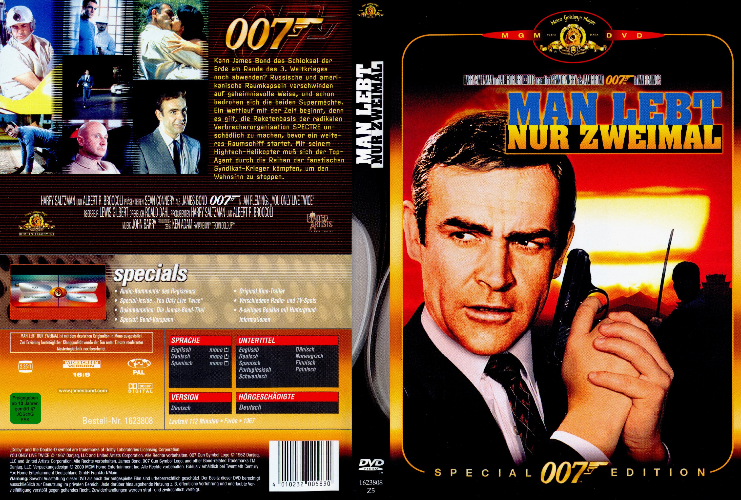 007 James Bond Man lebt nur zweimal | DVD Covers | Cover Century | Over 1.000.000 Album Art ...