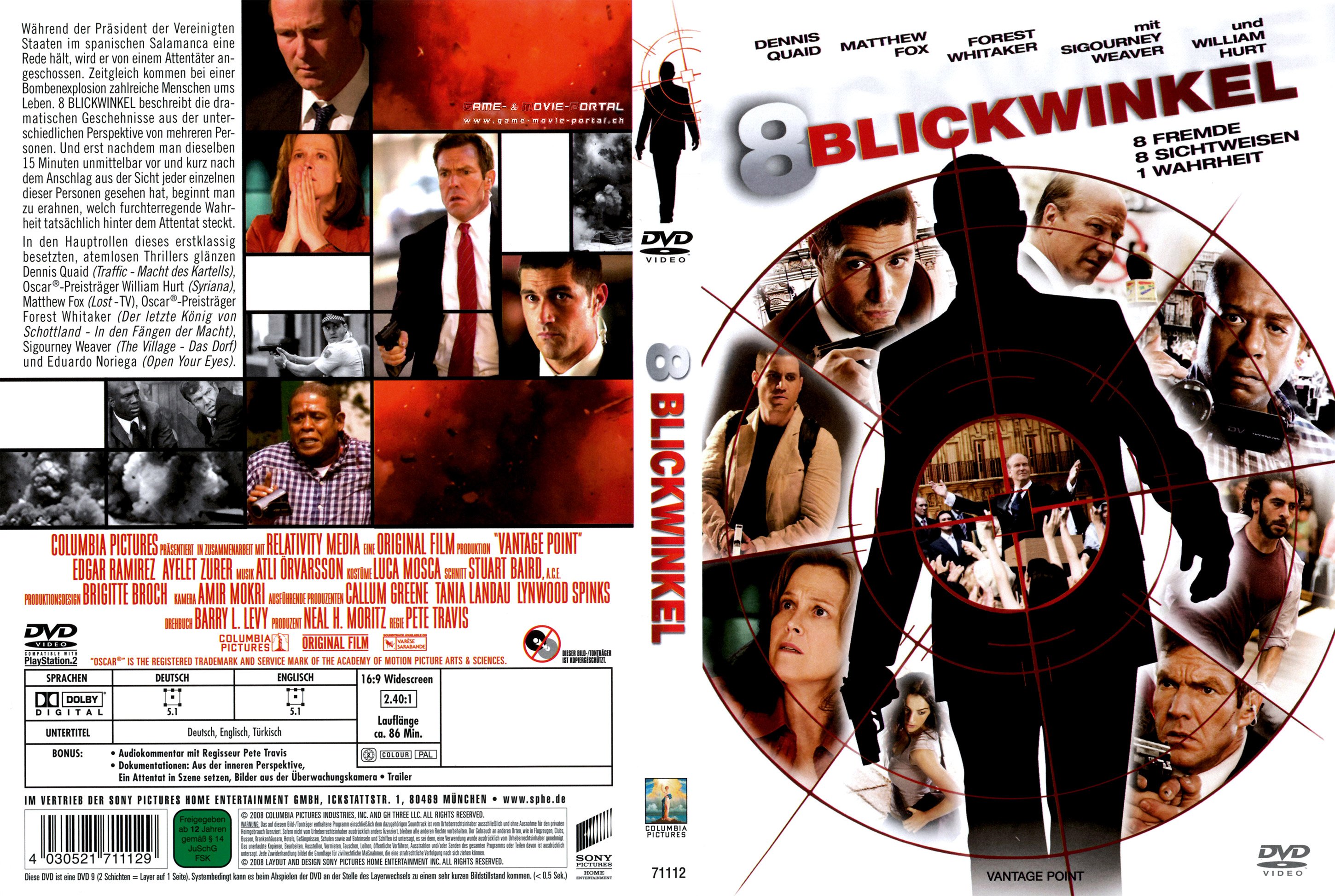 8 Blickwinkel Vantage Point | DVD Covers | Cover Century | Over 1.000. ...
