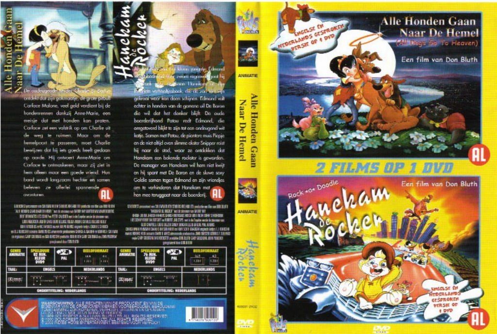 Alle Honden Gaan Naar De Hemel En Hanekam De Rocker DVD NL | DVD Covers ...