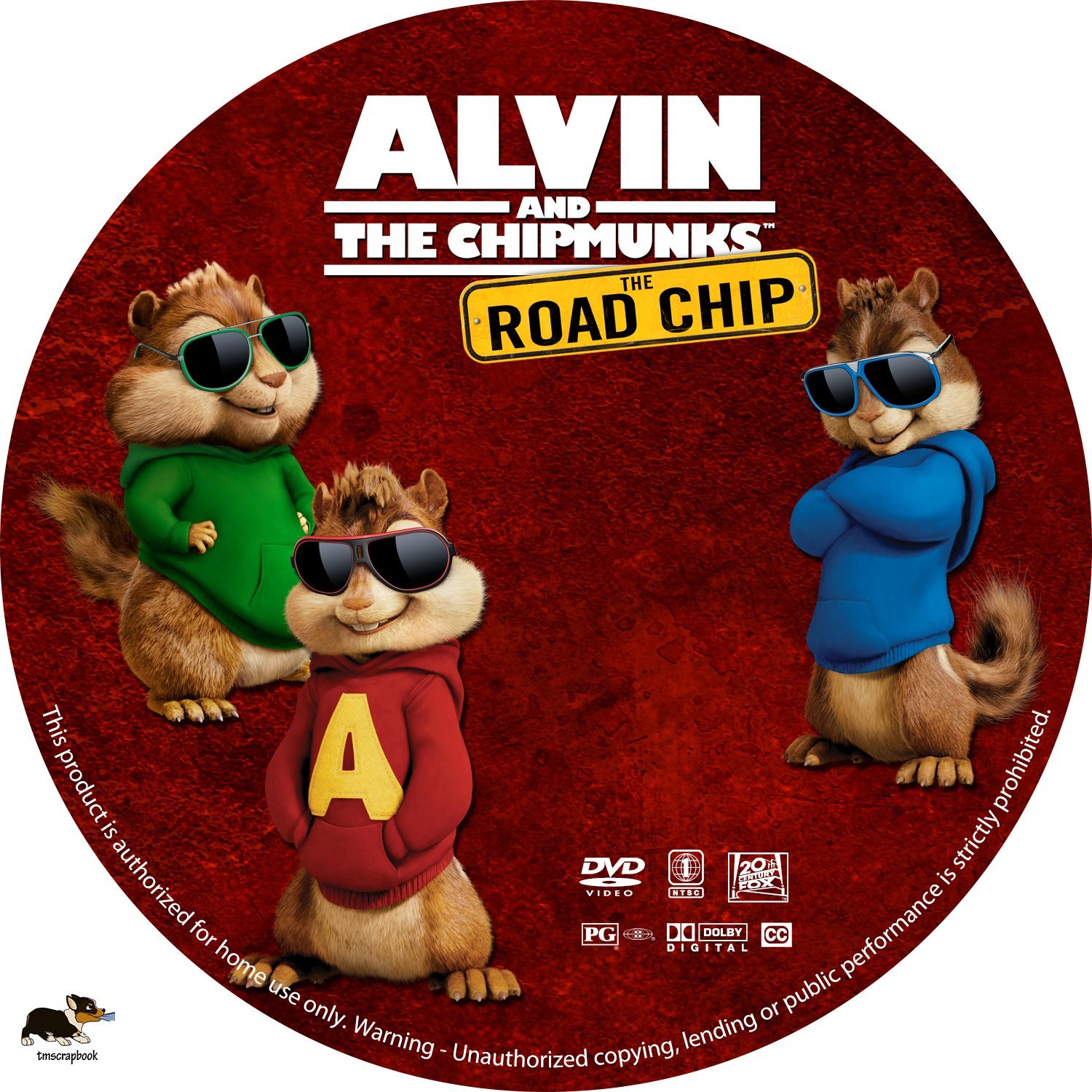 Alvin and the Chipmunks Road Chip R1 Labels 2 | DVD Covers | Cover ...