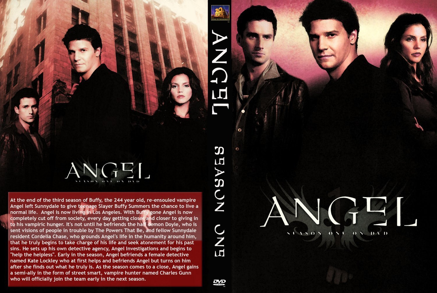 Angel Season 1 2 3 4 5 Front SLIM s | DVD Covers | Cover Century | Over ...