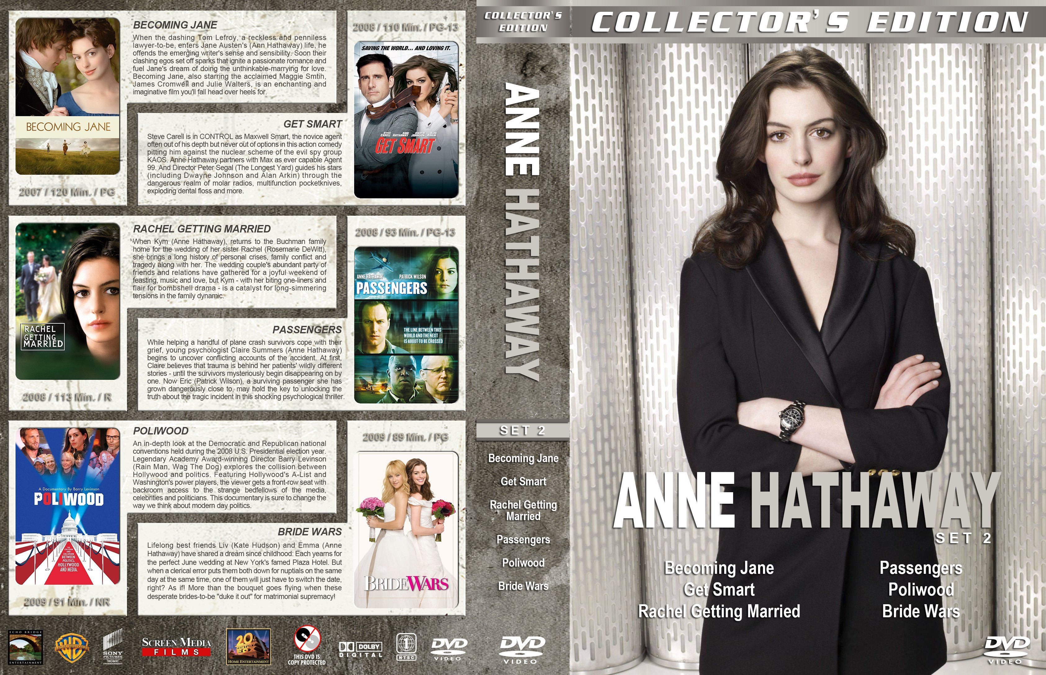 Anne Hathaway Collection Set 2 2007 2009 R1 Covers | DVD Covers | Cover ...