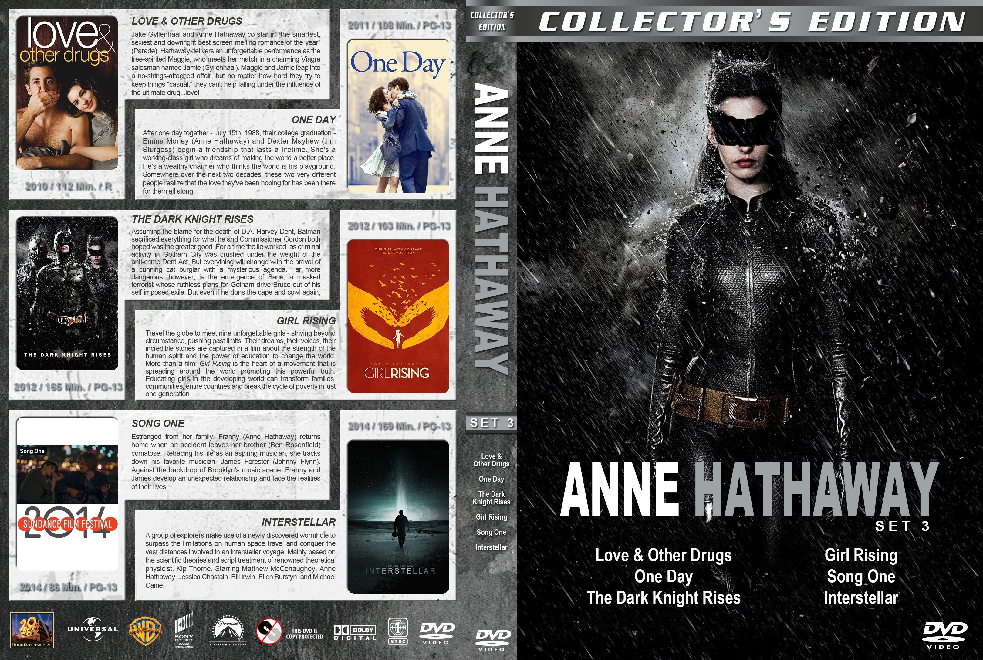 Anne Hathaway Collection Set 3 2010 R1 Covers 1 | DVD Covers | Cover ...