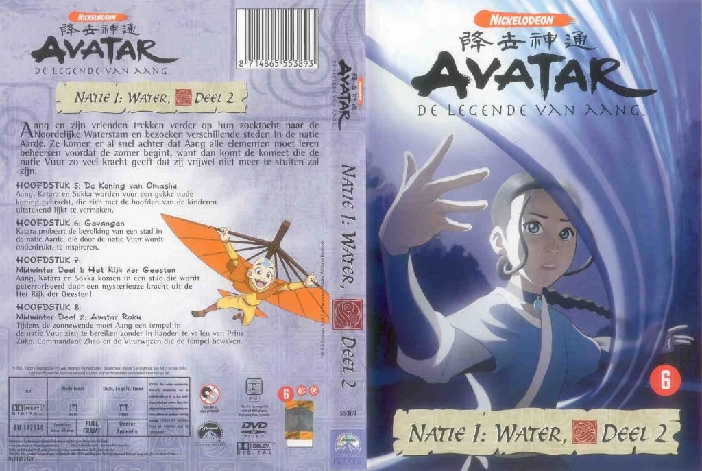 Avatar De Legende Van Aang Natie 1 Water Vol. 02 DVD NL | DVD Covers ...