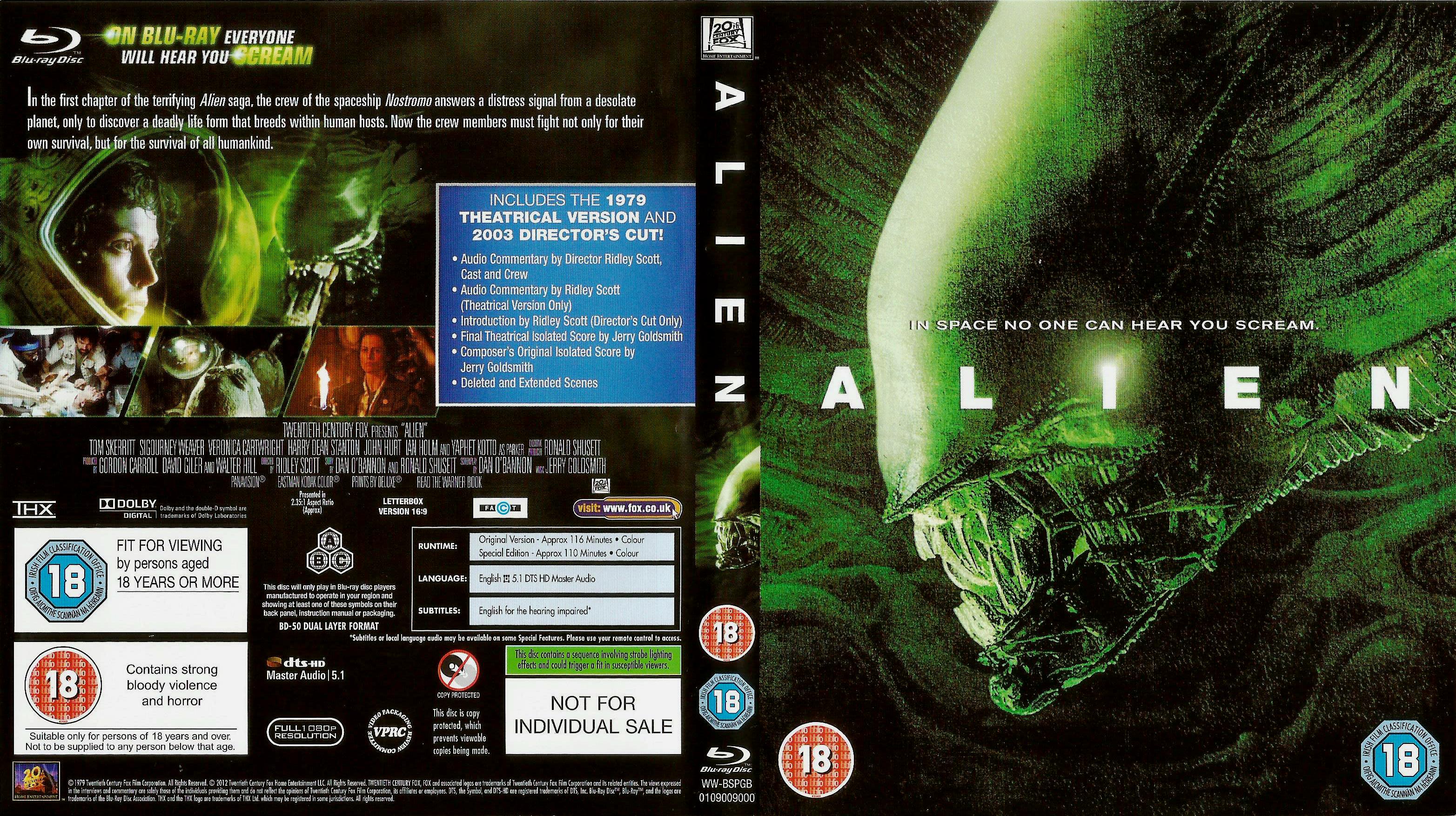 alien das unheimliche wesen aus einer fremden welt blu-ray | DVD Covers ...