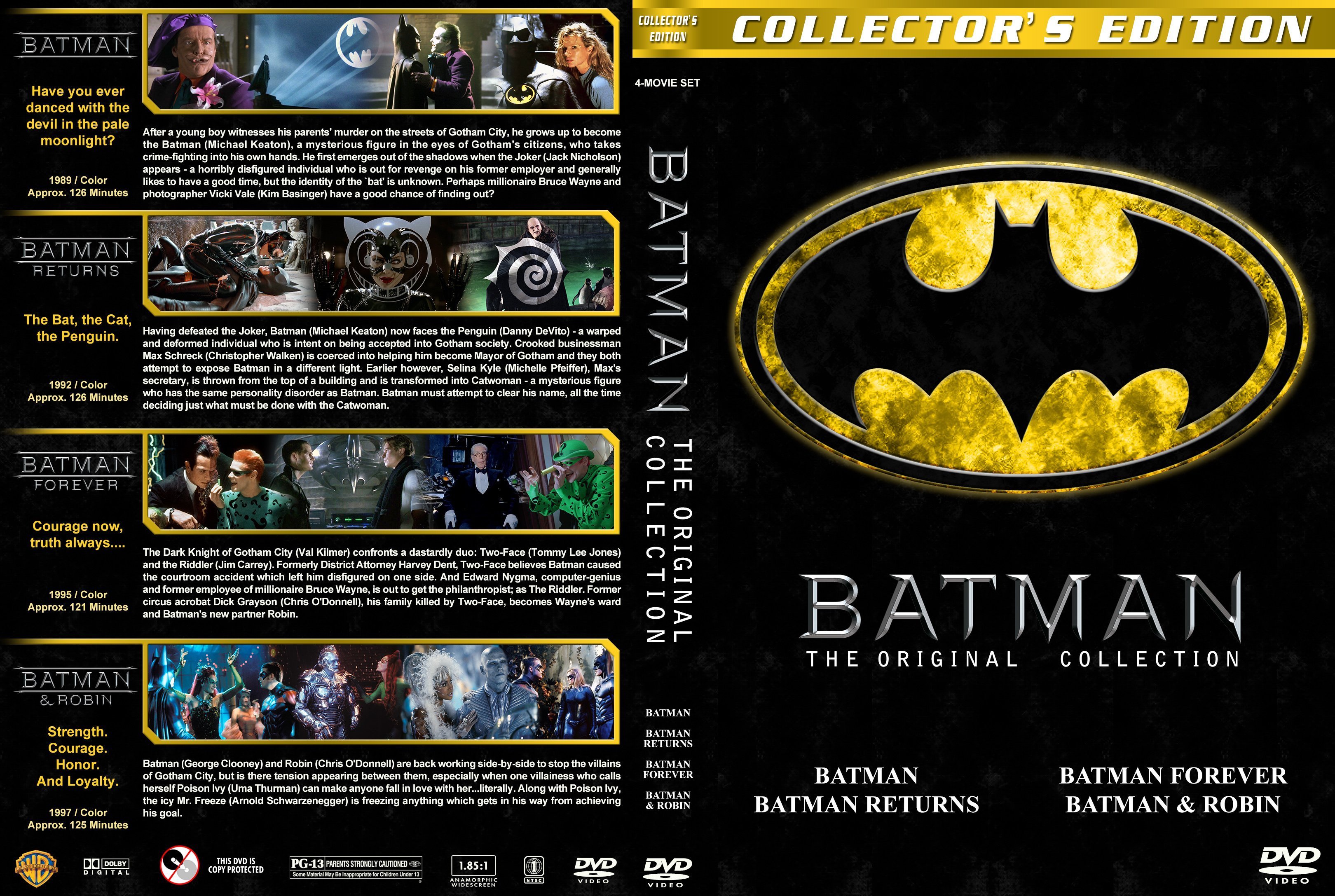 Batman The Original Collection 1989 1997 R1 Covers 1 | DVD Covers ...