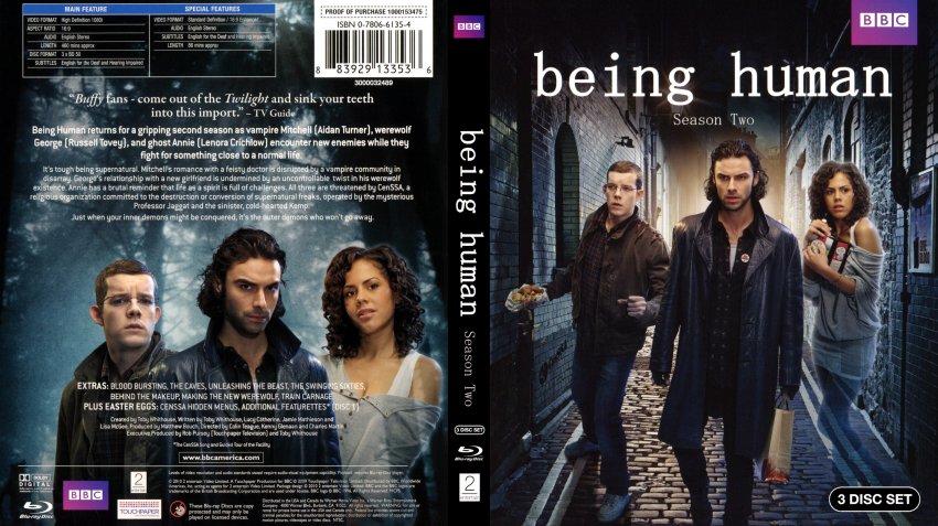 Being Human Season 2 Custom Bluray | DVD Covers | Cover Century | Over ...