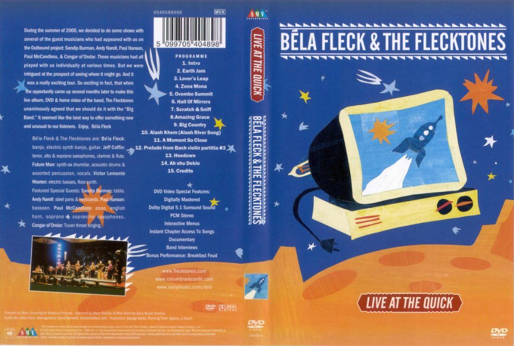 Bela Fleck and The Flecktones Live At The Quick DVD US | DVD Covers | Cover Century | Over 1.000 ...