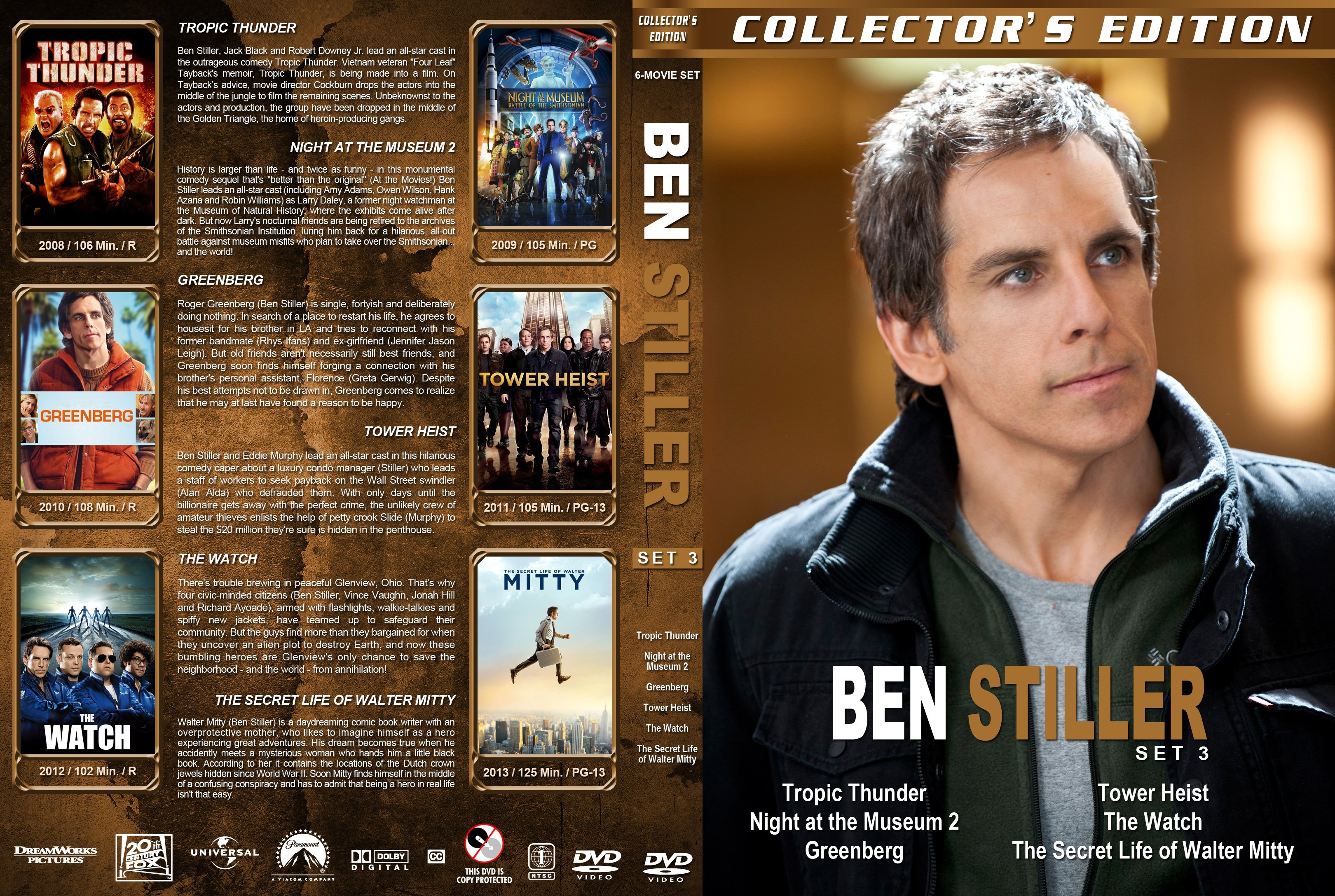 Ben Stiller Collection Set 3 2008 R1 Covers 1 | DVD Covers | Cover ...