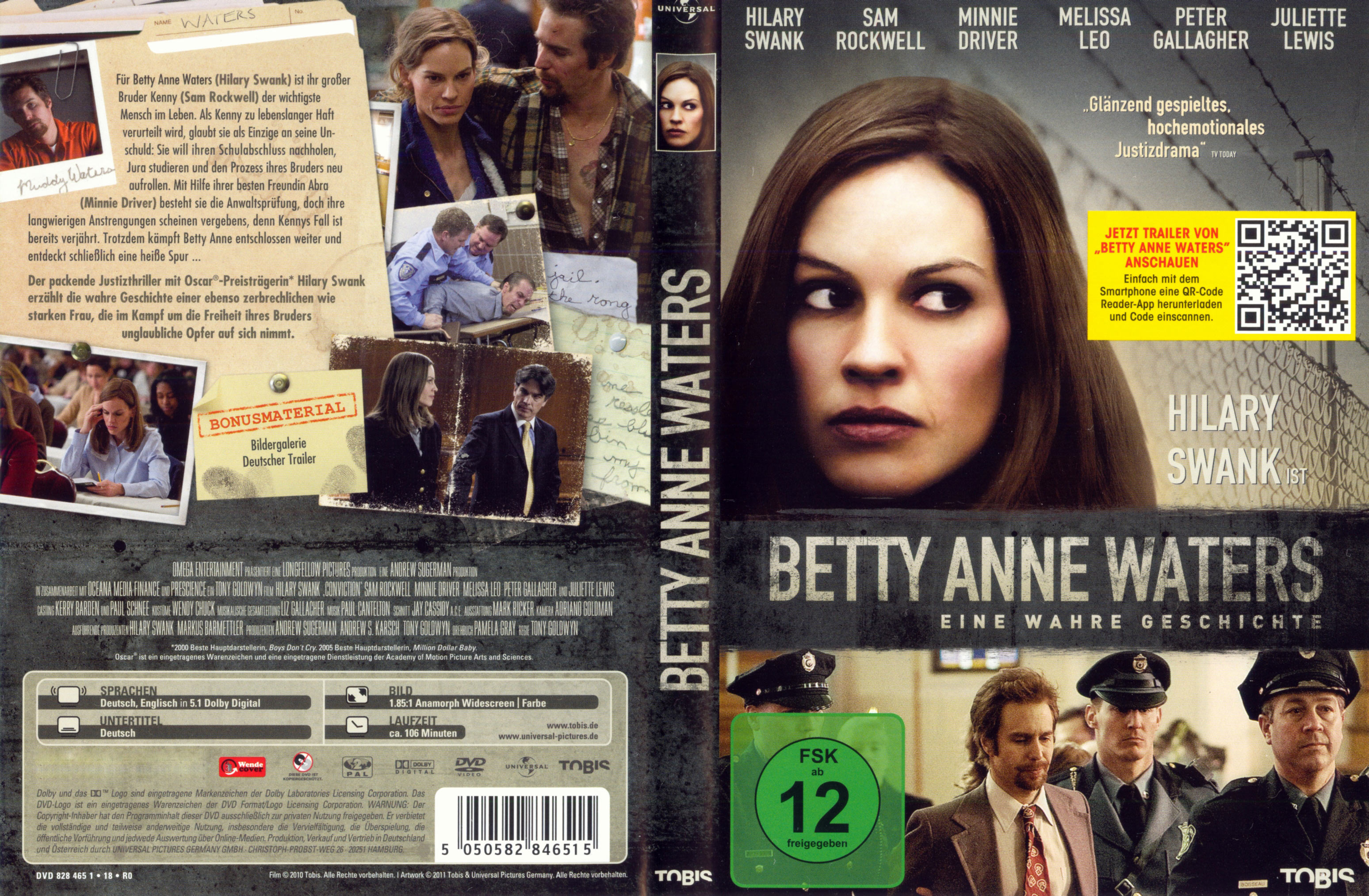 Betty Anne Waters Eine wahre Geschichte DVD Cover deutsch | DVD Covers | Cover Century | Over 1. ...