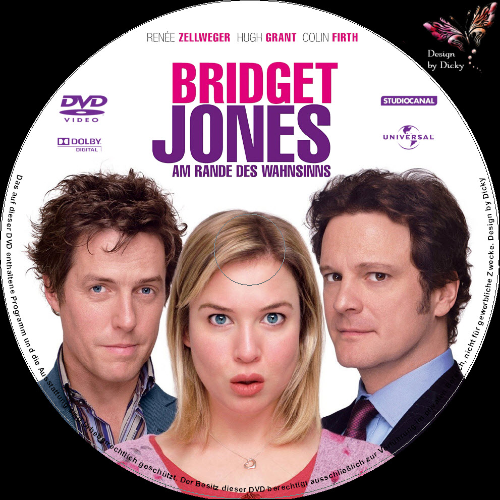Bridget Jones 1 3 Collection 2002 2016 labels 1 | DVD Covers | Cover ...