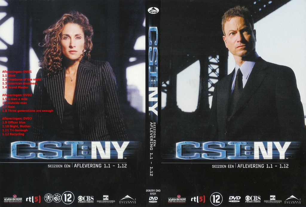 C S I Ny Season 1 01 12 DVD NL | DVD Covers | Cover Century | Over 1. ...