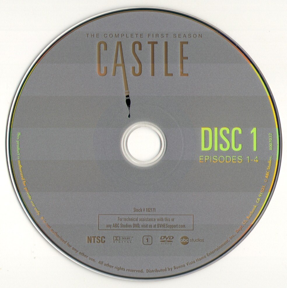 Castle The Complete First Season 2009 WS R1 2 | DVD Covers | Cover ...