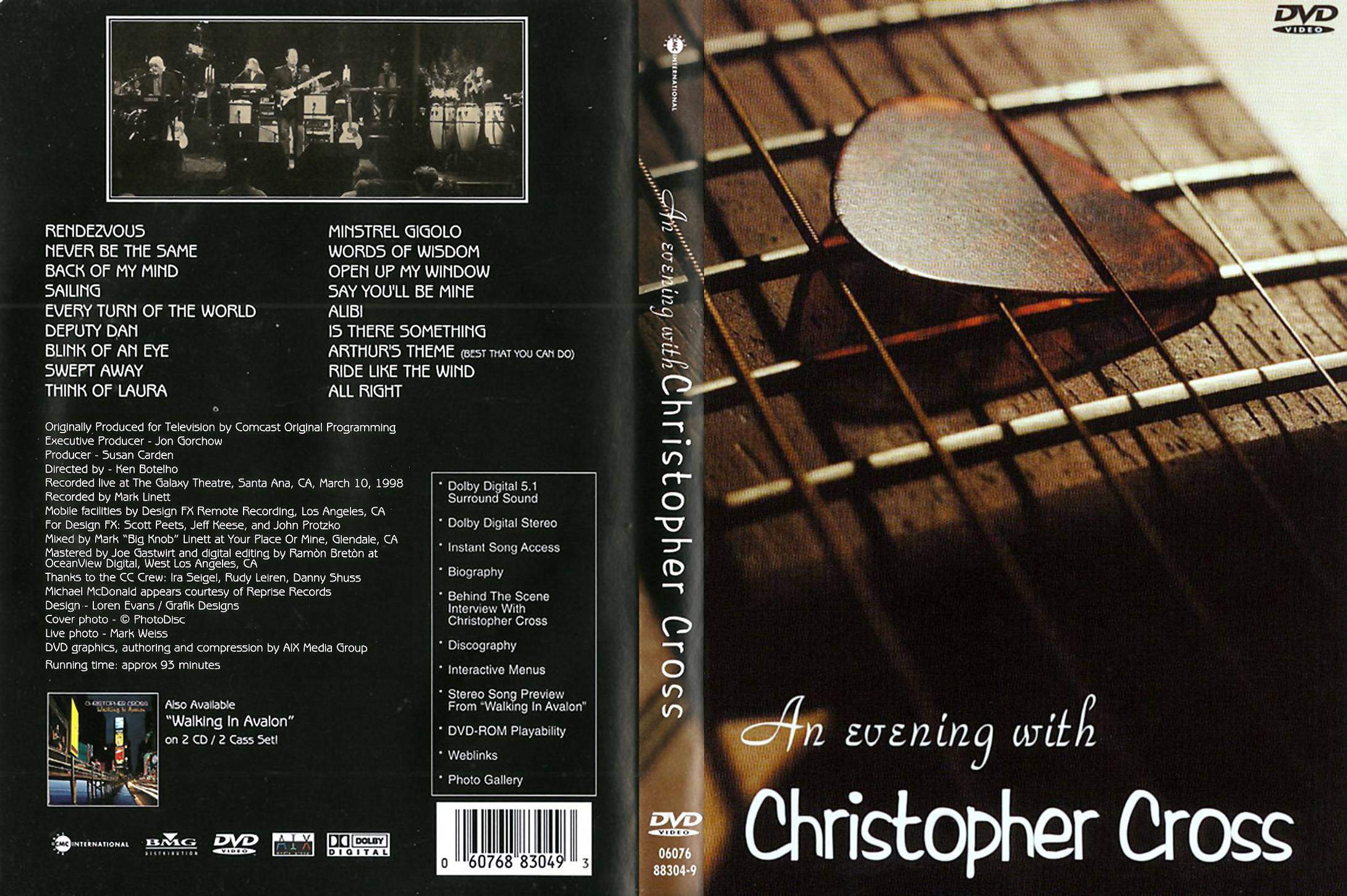 Christopher Cross An Evening With Christopher Cross 1999 | DVD Covers ...