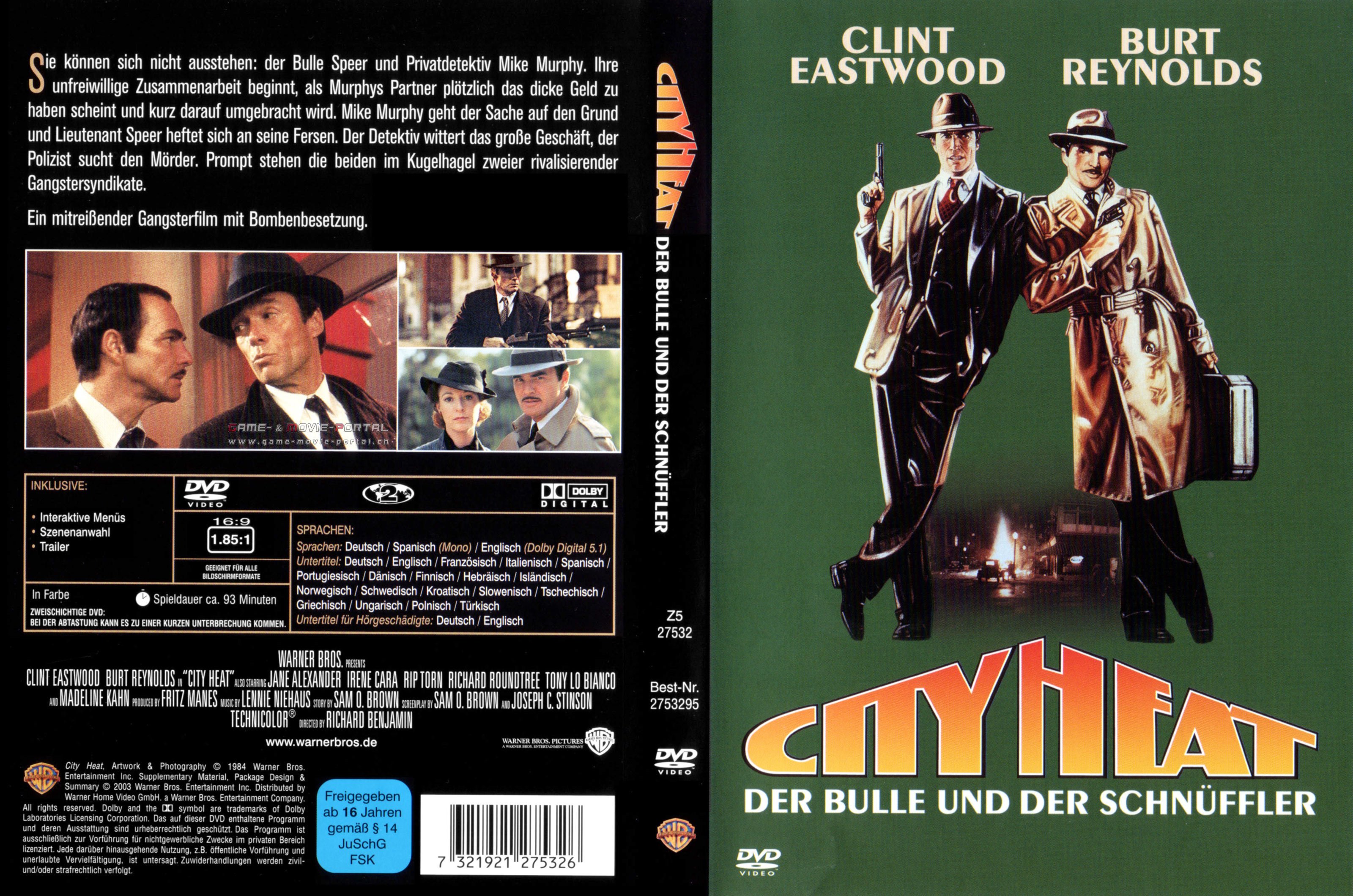 City Heat Der Bulle und der Schnueffler Clint Eastwood Burt Reynolds ...