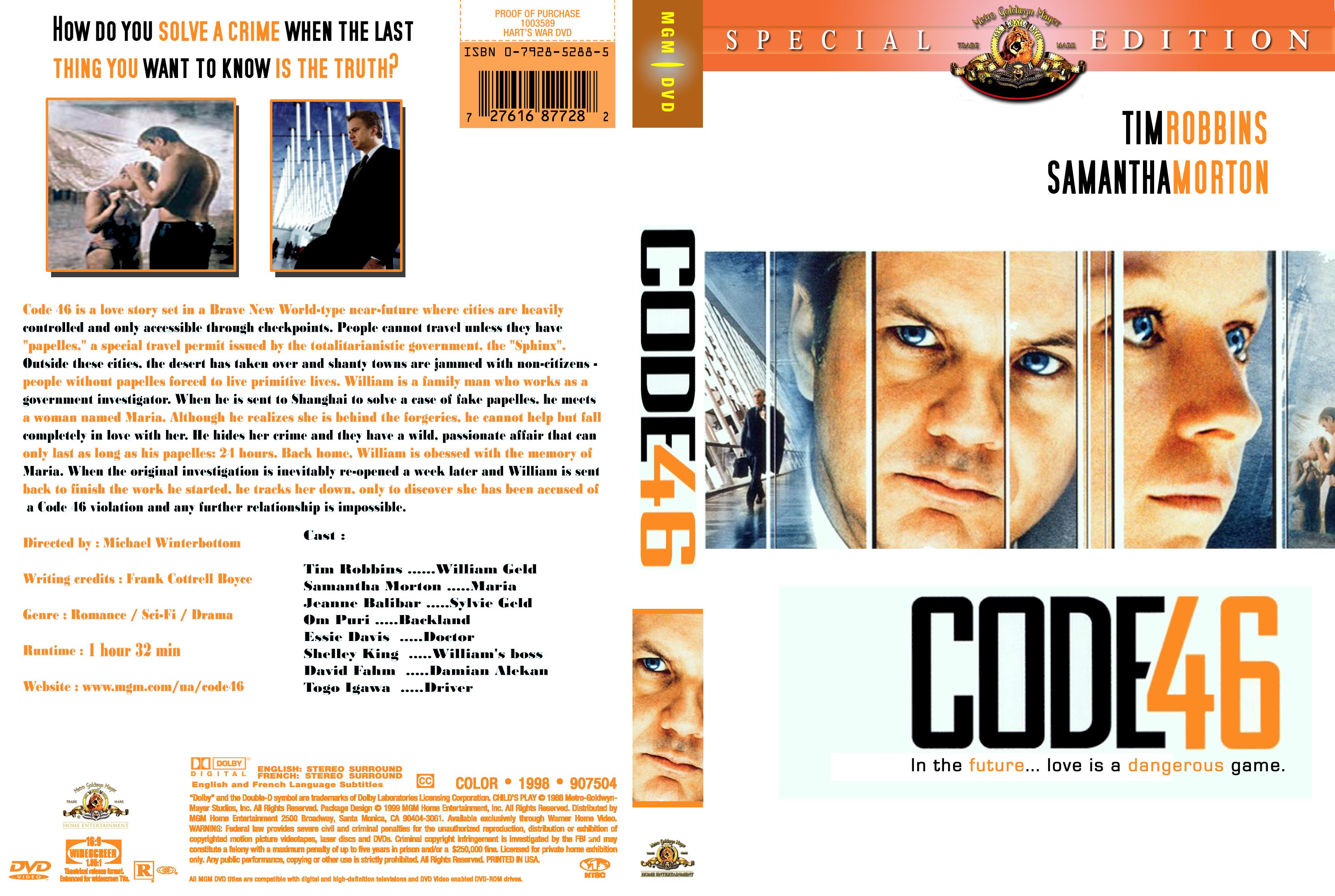 Code 46 R1 English Cstm Homer 007 Misc Dvd | DVD Covers | Cover Century ...