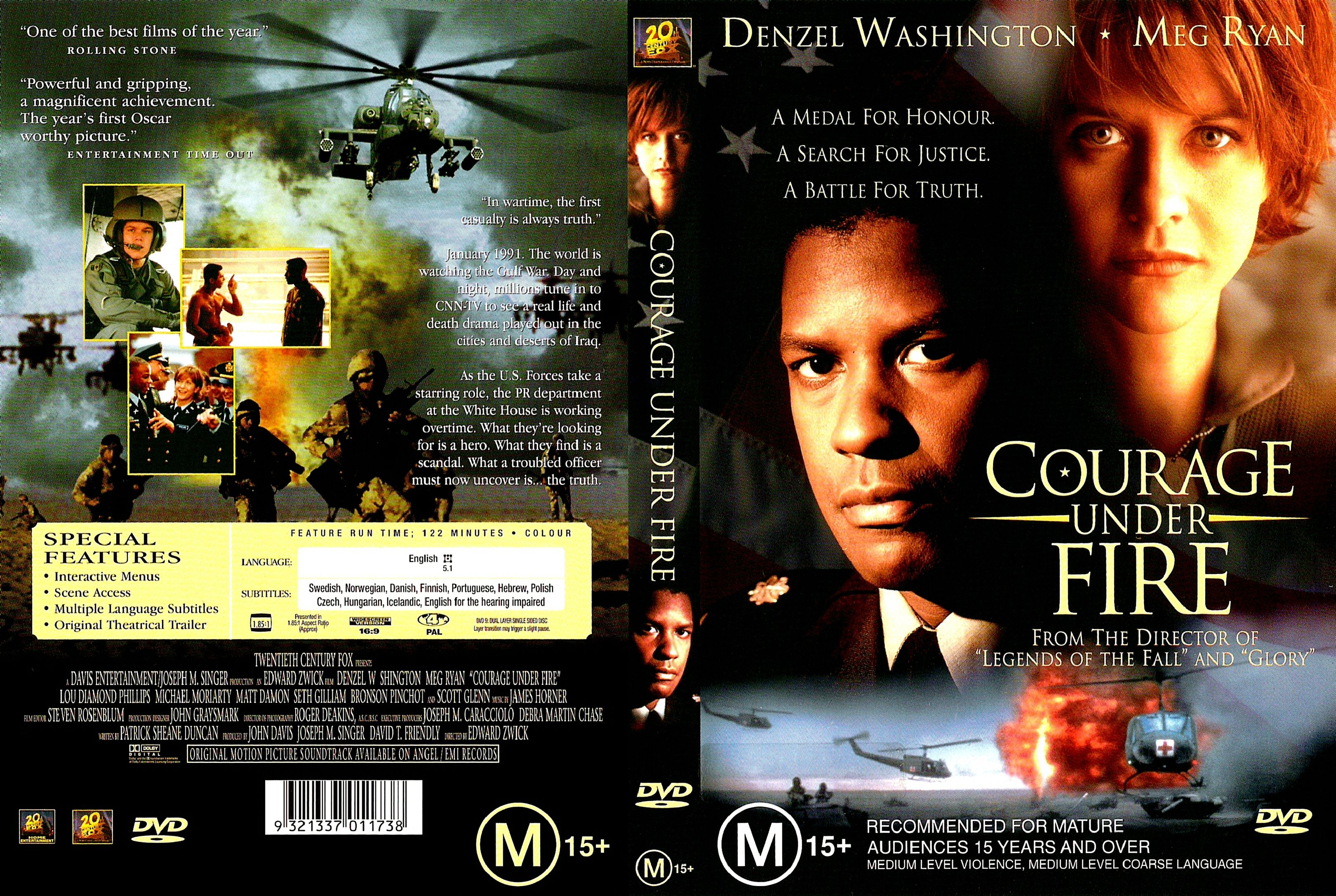Courage Under Fire R4 English Scan Johnyray Johnyray Misc Dvd1 | DVD Covers | Cover Century ...