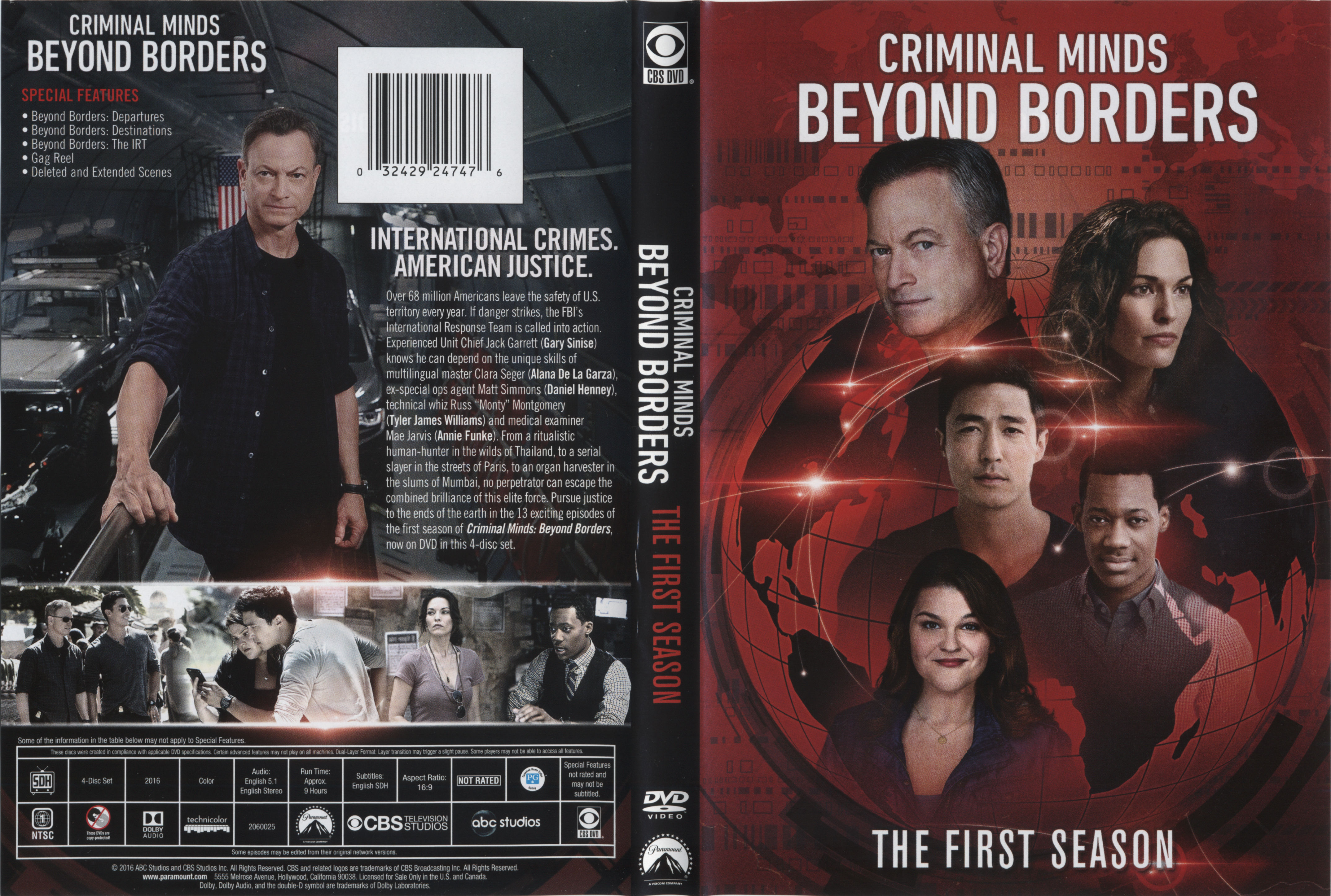 Criminal Minds Beyond Borders The First Season 2016 R1 Labels 5 | DVD ...