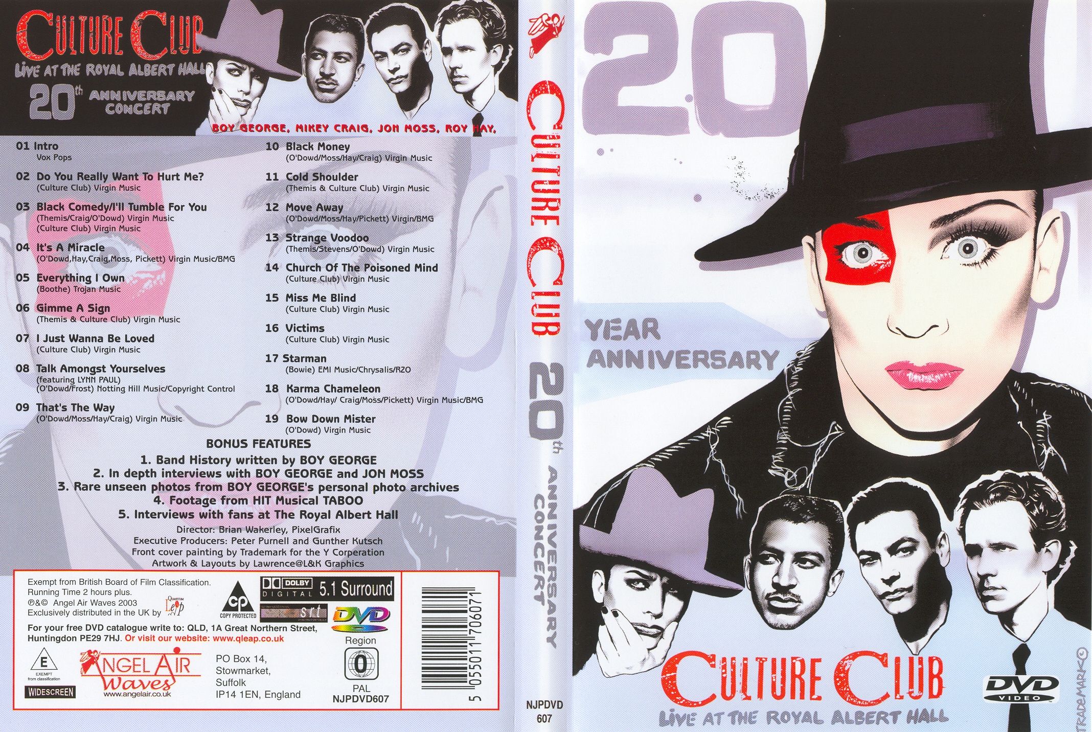 Culture Club Live At The Royal Albert Pal Misc Dvd | DVD Covers | Cover ...