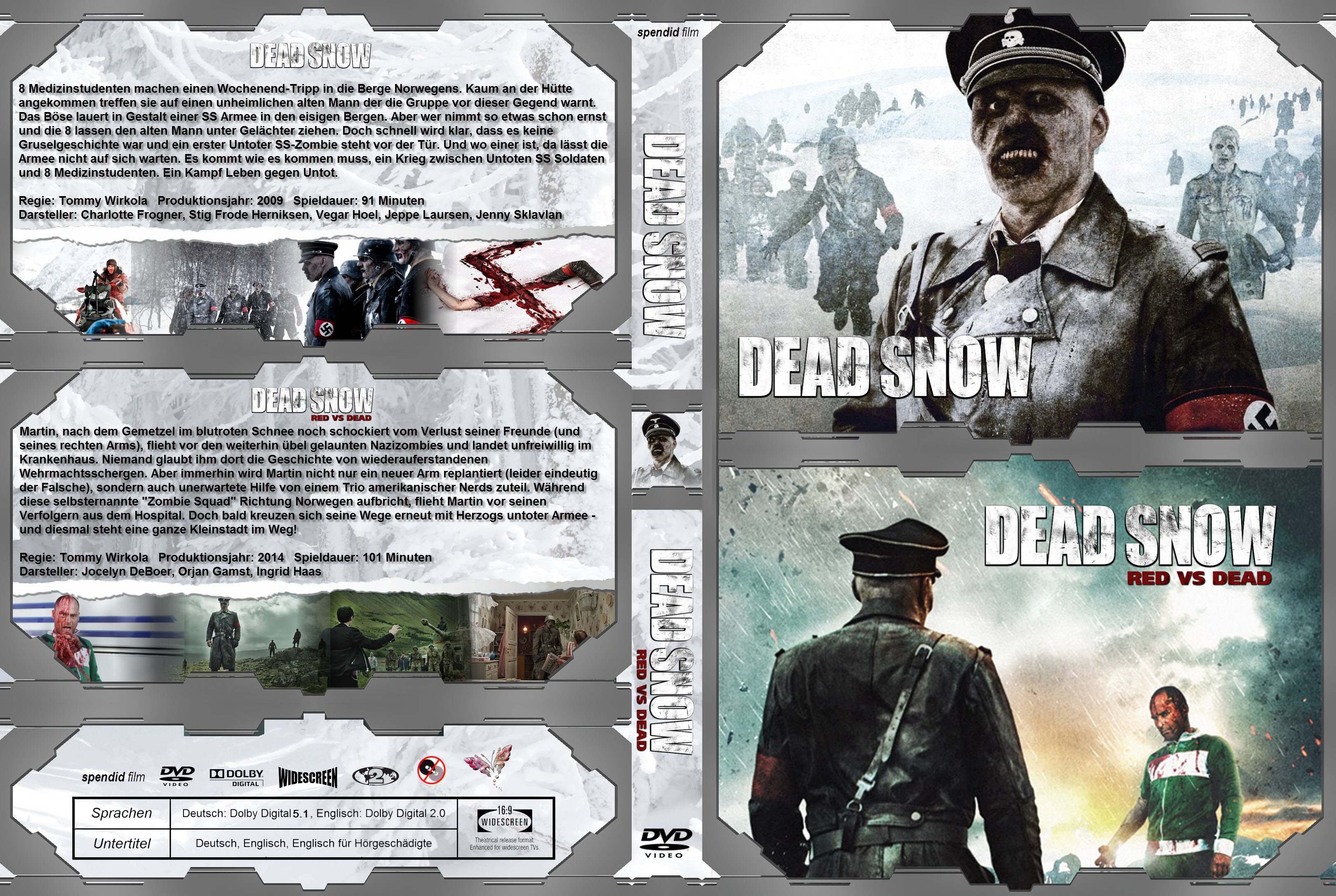Dead Snow DOUBLE FEATURE 1 2 2009 2014 Labels 2 | DVD Covers | Cover ...