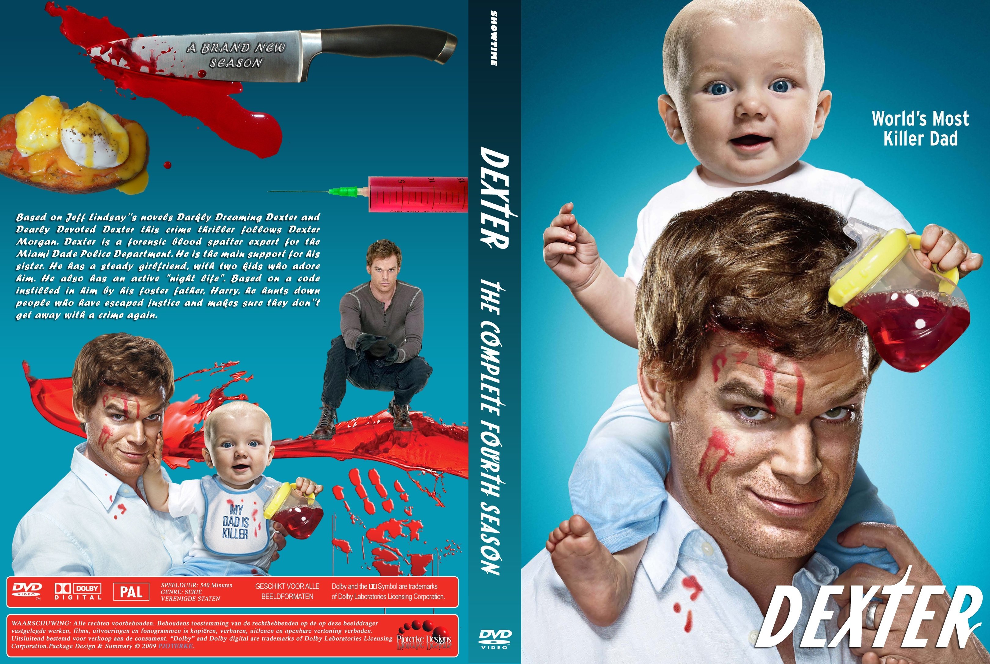 Dexter Season 1 2 3 4 5 6 Front s 3 | DVD Covers | Cover Century | Over ...