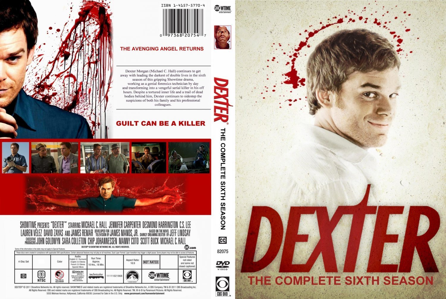 Dexter Season 1 2 3 4 5 6 Front s 5 | DVD Covers | Cover Century | Over ...