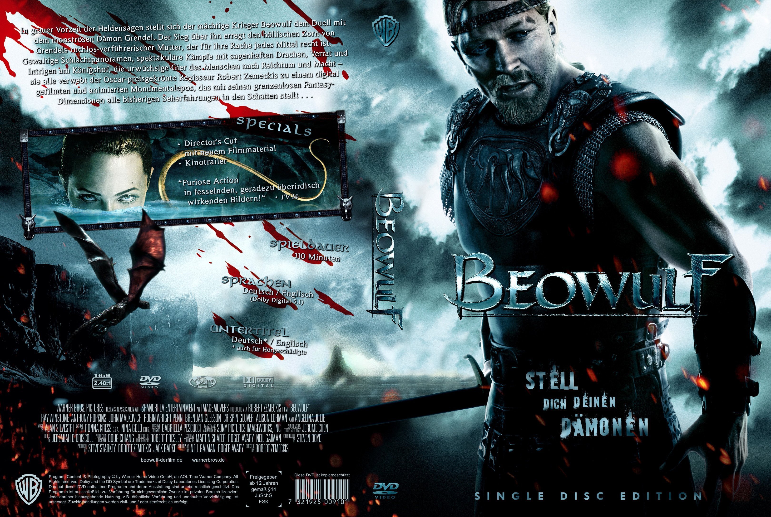 Die Legende von Beowulf 2007 R2 German Covers 2 | DVD Covers | Cover ...