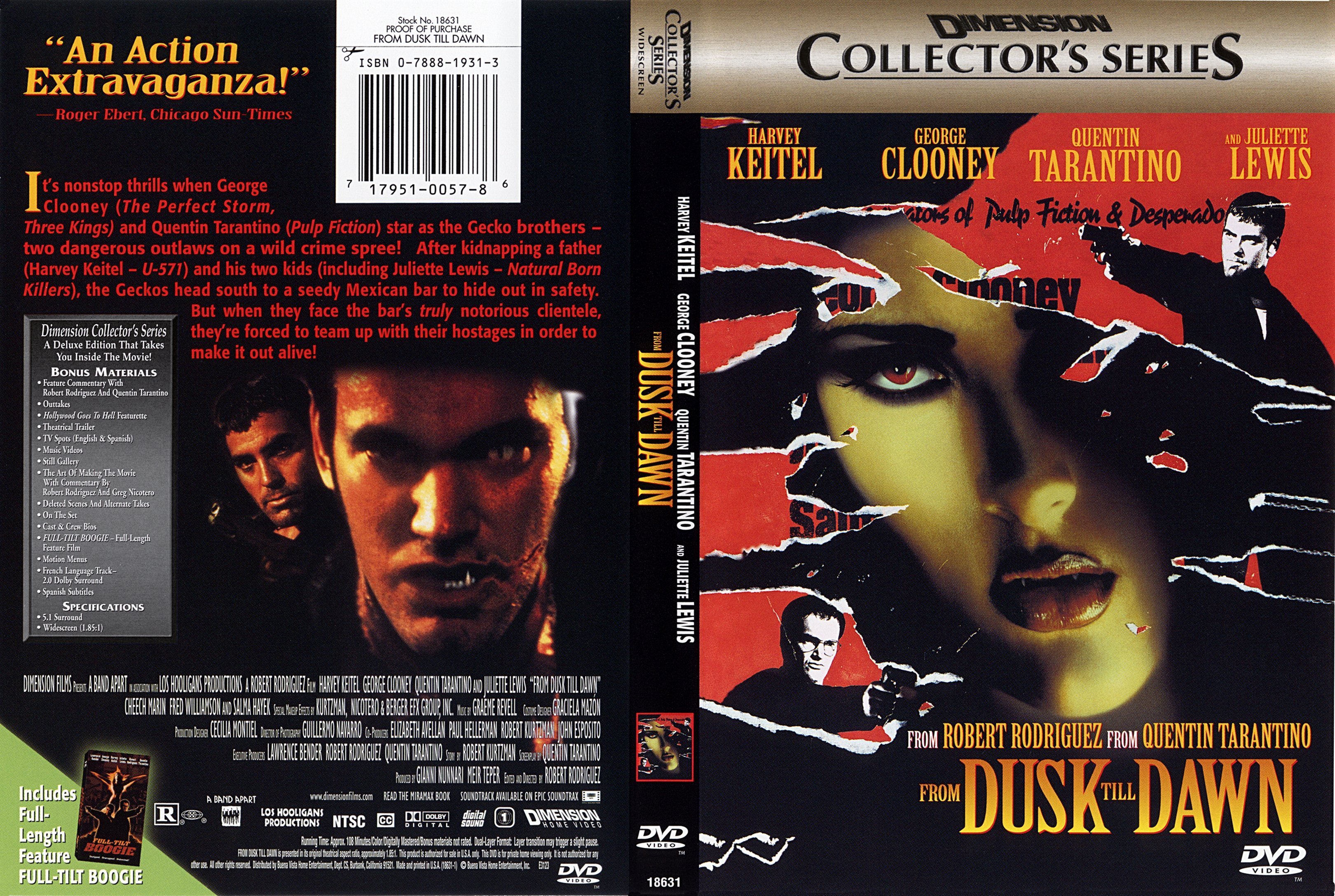 From Dusk Till Dawn Collectors Edition 1996 | DVD Covers | Cover ...