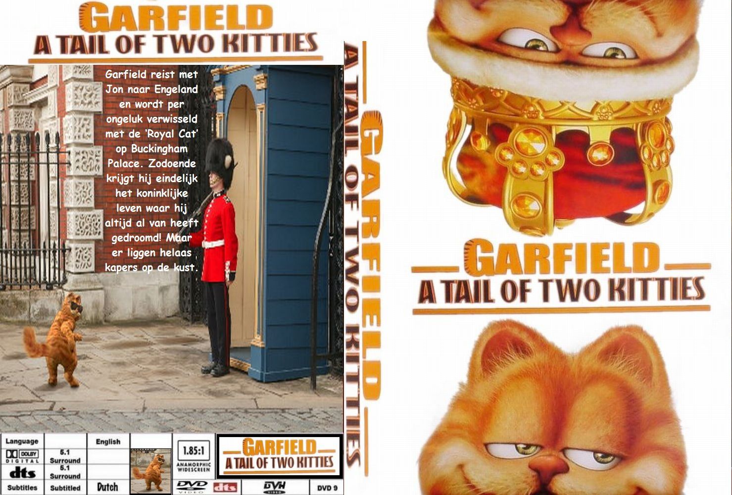 Garfield A Tail Of Two Kitties DVD NL CUSTOM | DVD Covers | Cover ...