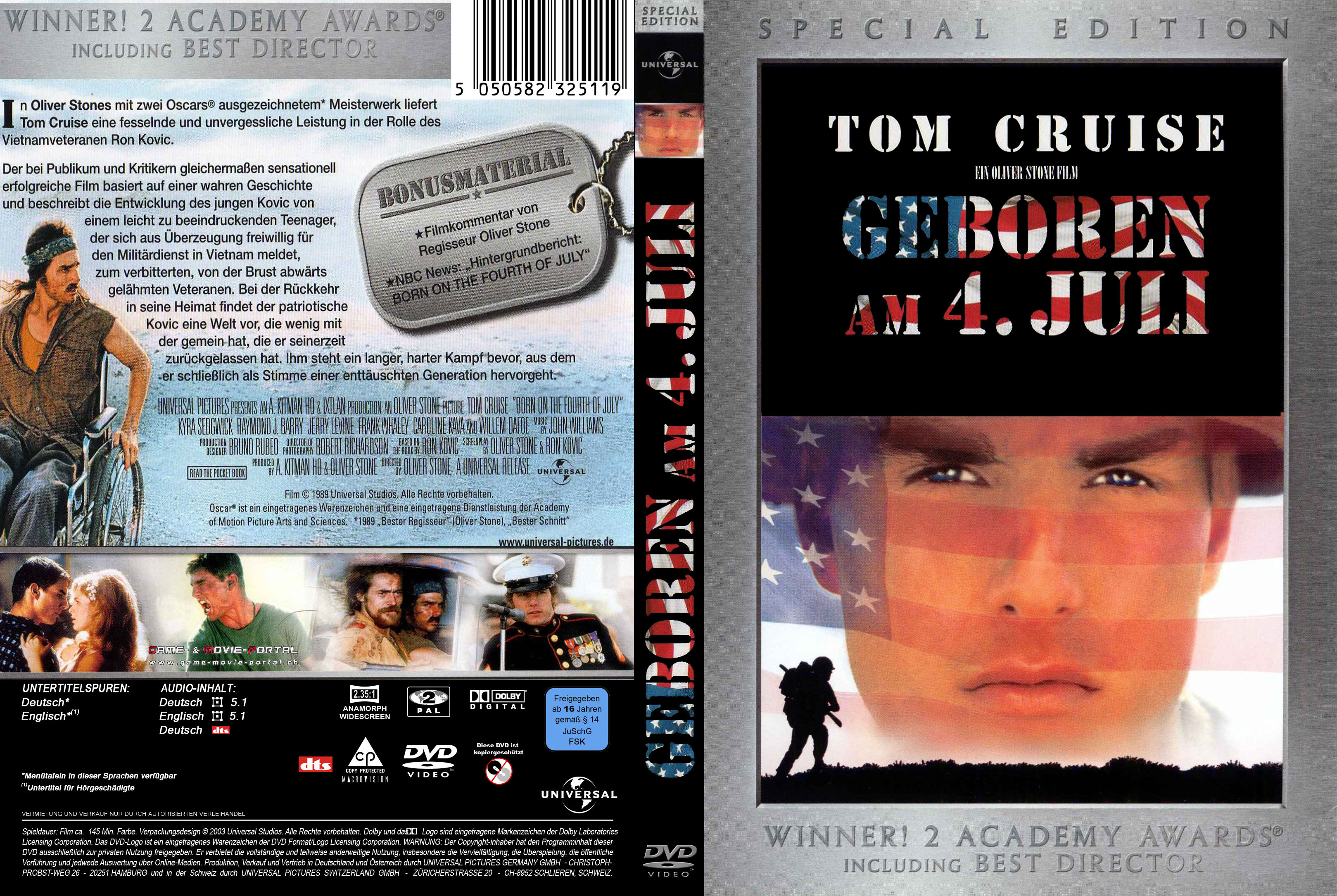 Geboren am 4 Juli Tom Cruise | DVD Covers | Cover Century | Over 1.000. ...