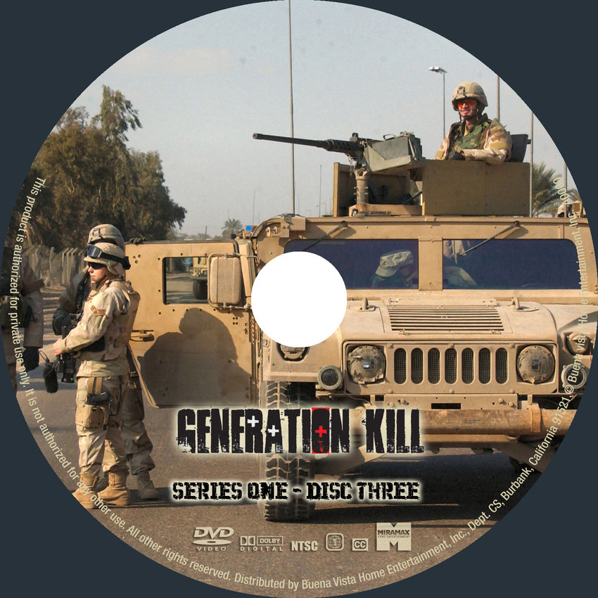 Generation Kill Series 1 Disc 3 Custom CDb | DVD Covers | Cover Century ...