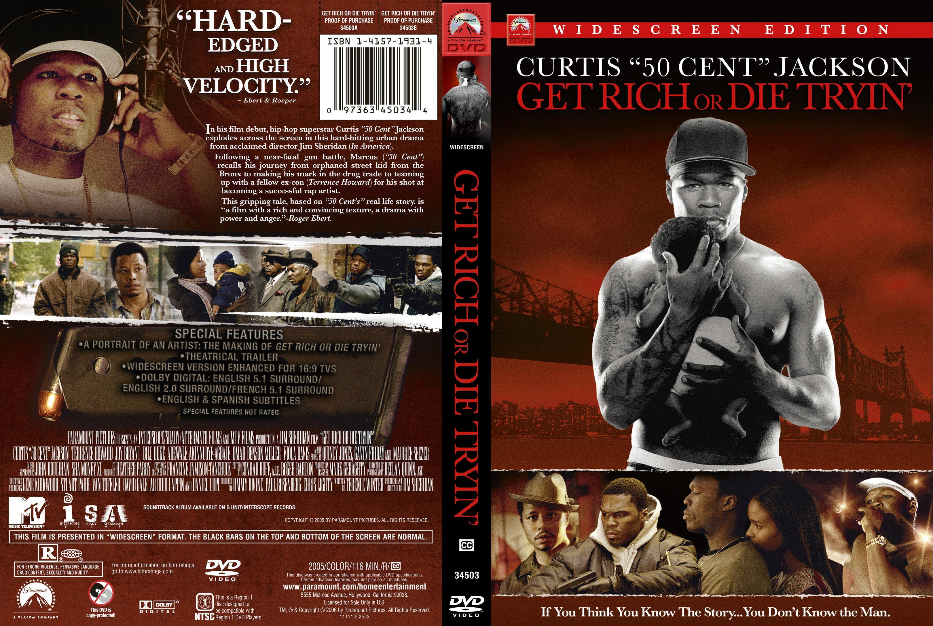 Get Rich or Die Tryin 2005 R1 | DVD Covers | Cover Century | Over 1.000.000 Album Art covers for ...