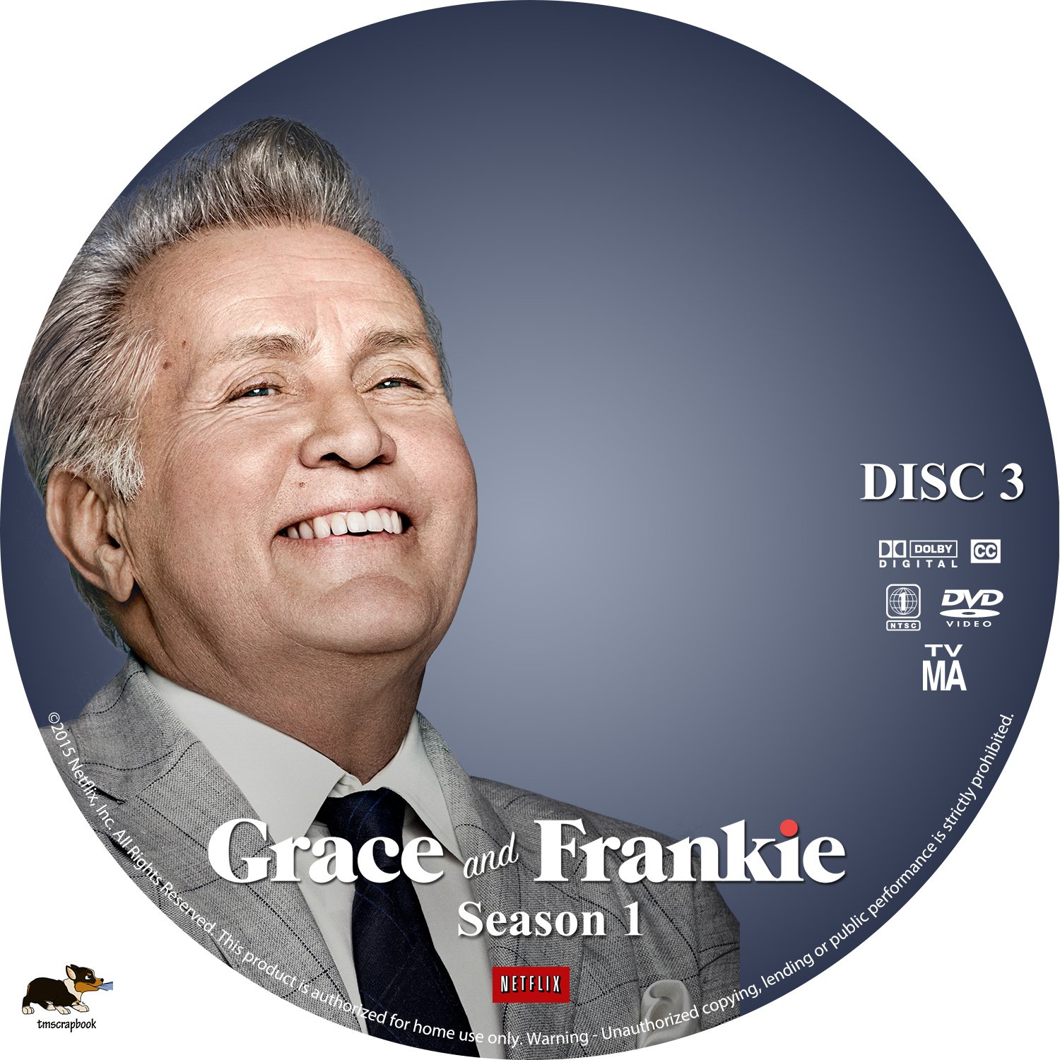 Grace and Frankie Season 1 2016 R1 Cover labels 2 | DVD Covers | Cover ...